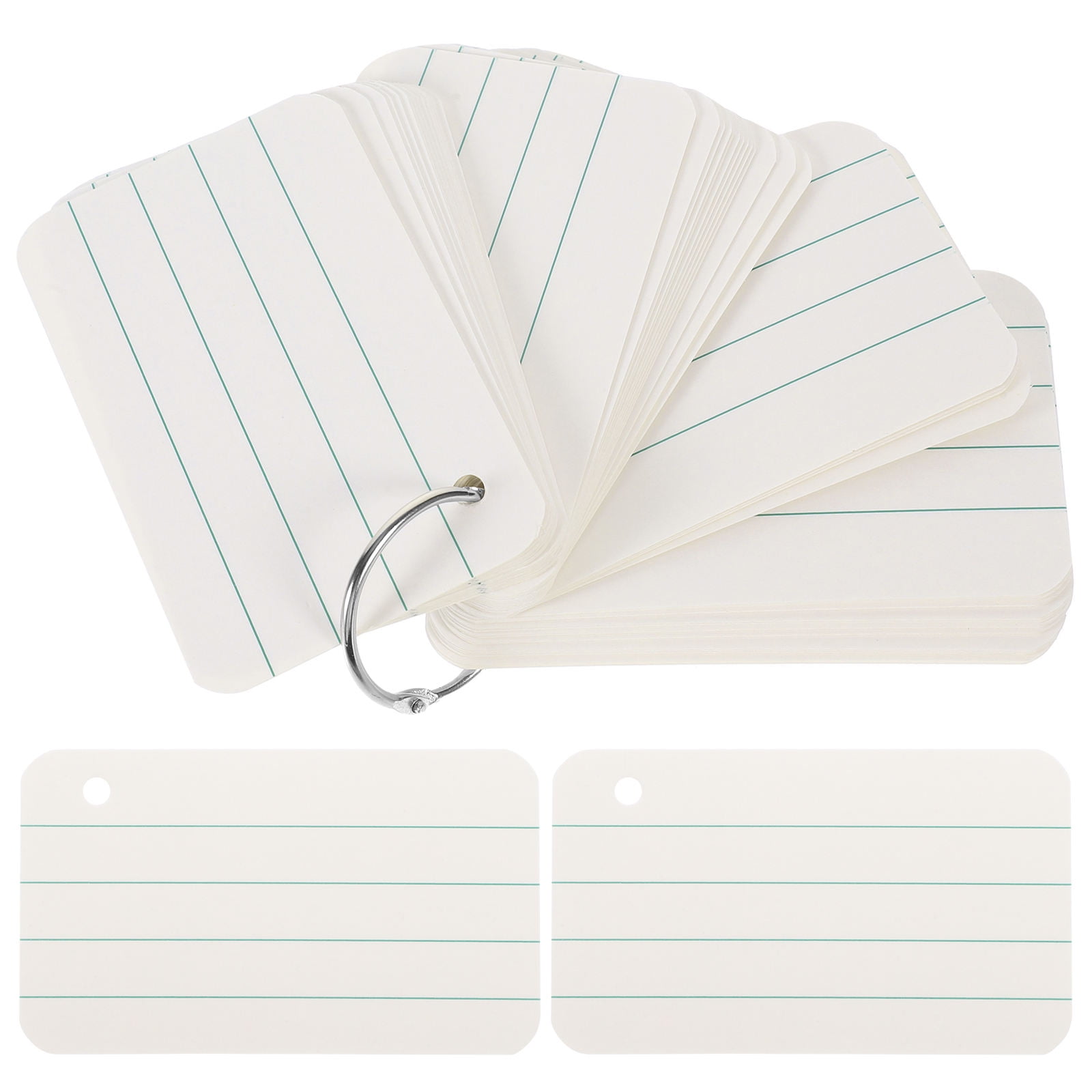 ROSENICE 1 Set Paper Blank Cards Index Note Cards Learning Flash Cards ...