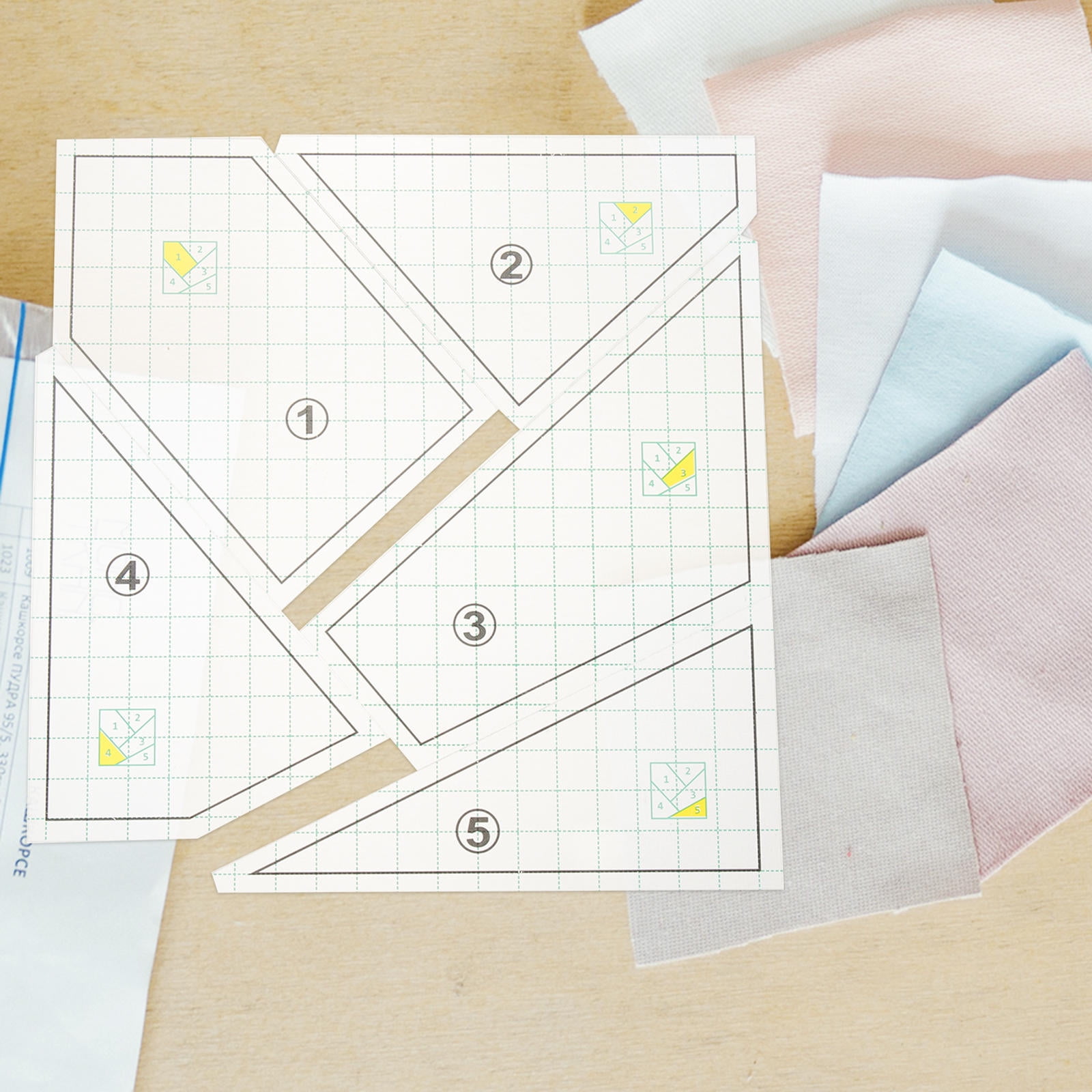 ROSENICE 1 Set Rulers for Quilting and Sewing Multi Colors with ...