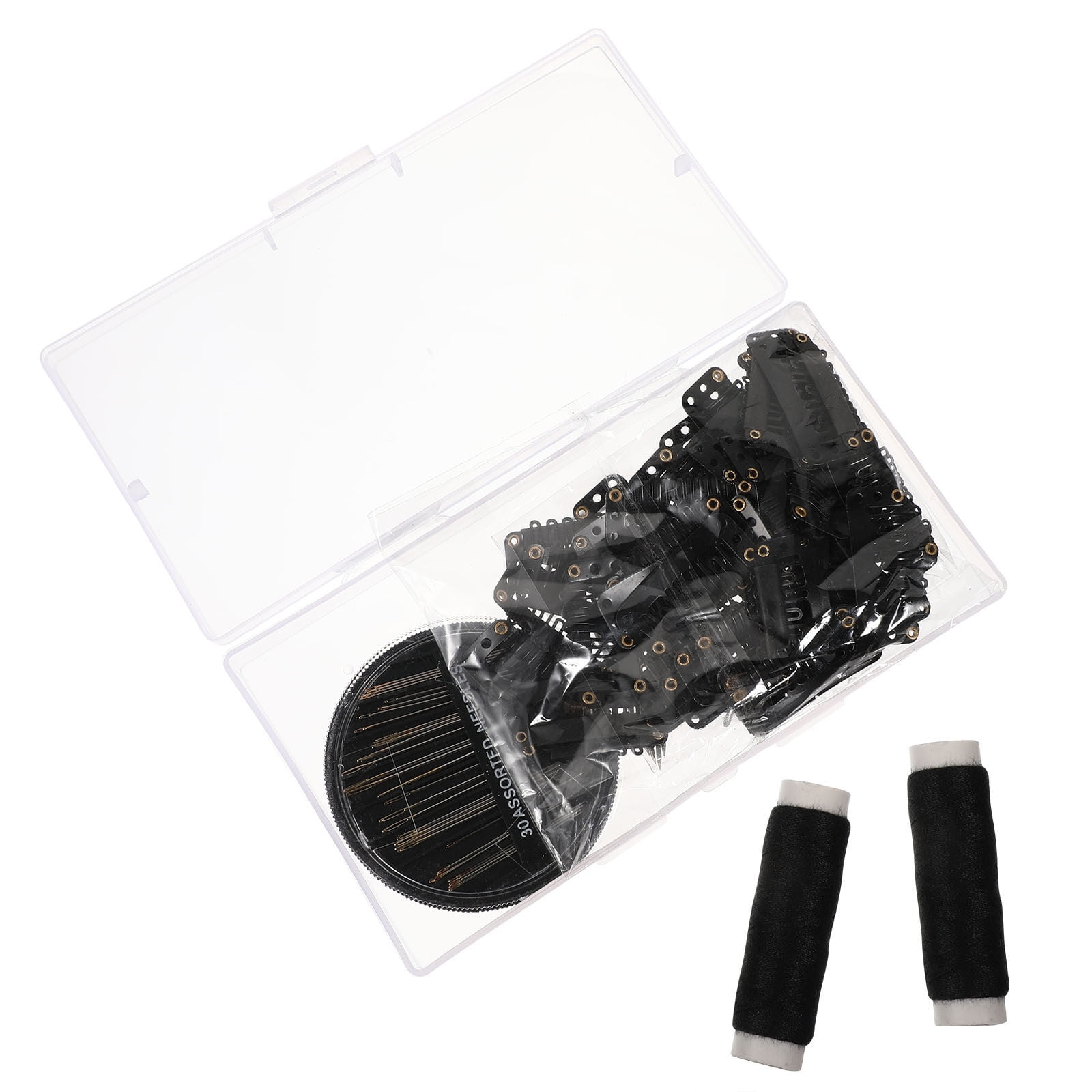 ROSENICE 1 Set Wig Clips Combs Needles Wig Sewing Cord Wig Making Fixed ...
