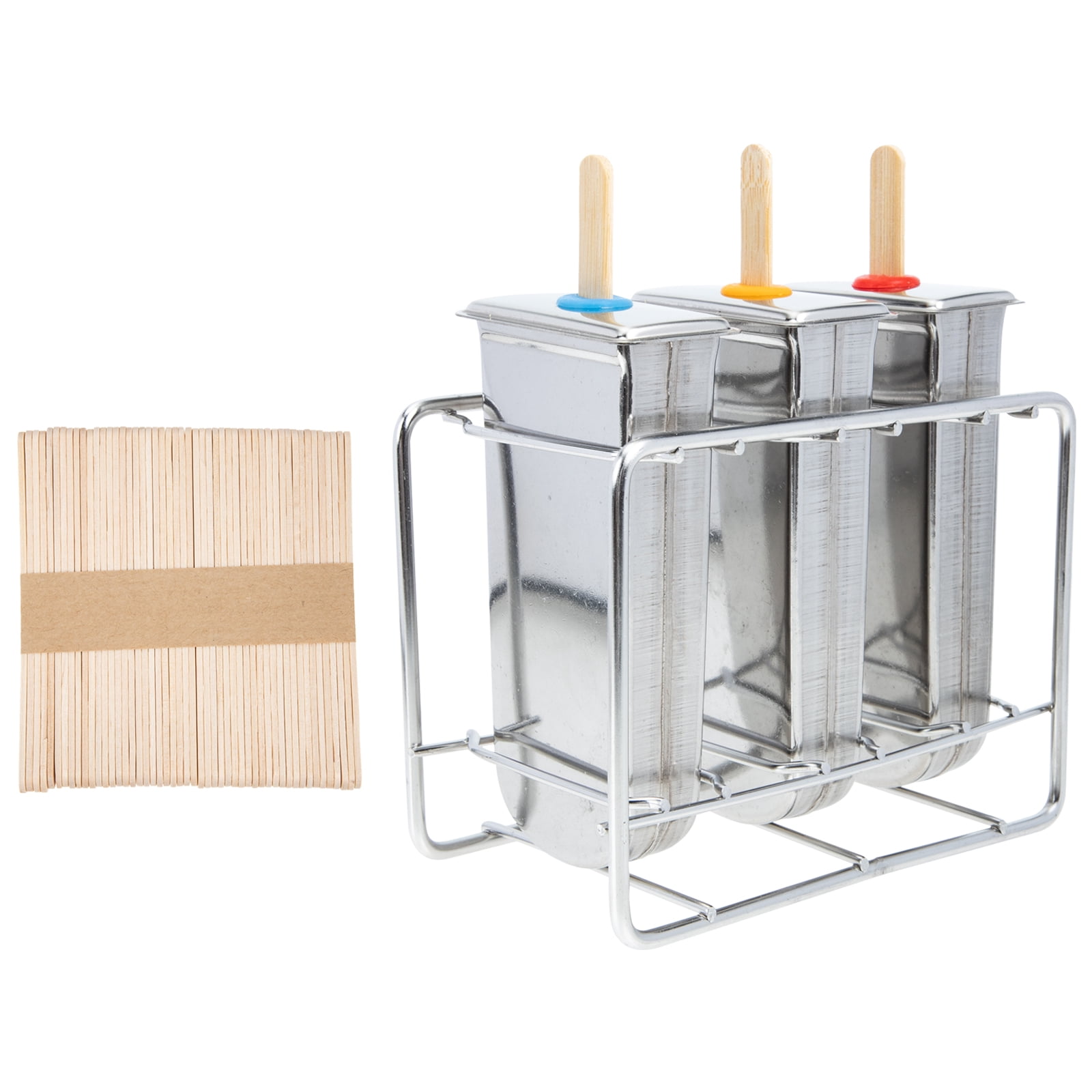 ROSENICE 1 set of Ice Cream Molds Stainless Steel DIY Popsicle Ice ...