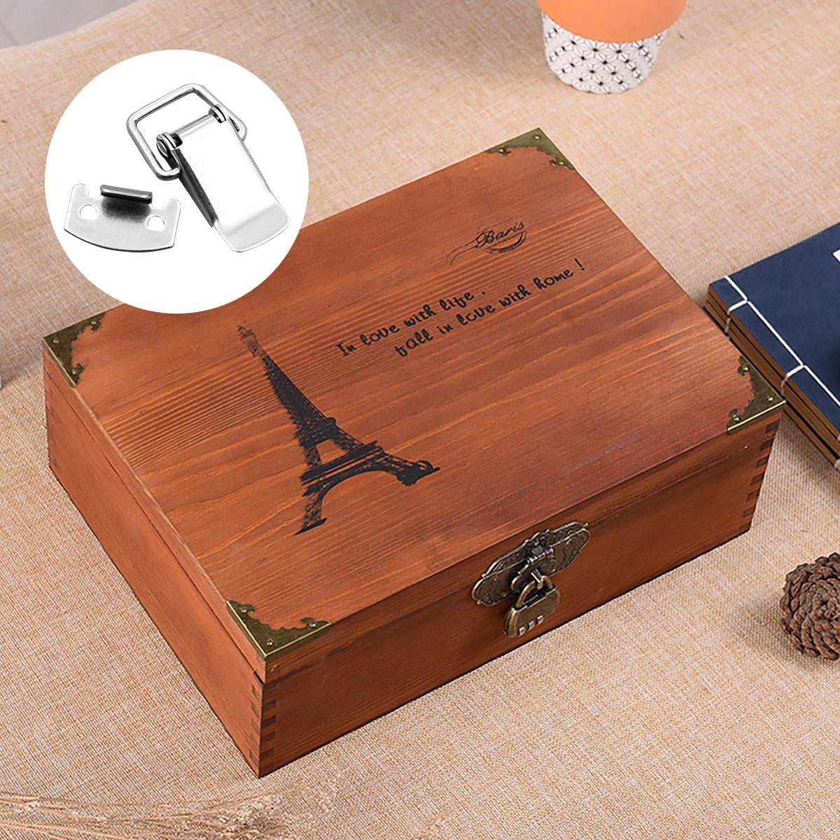 ROSENICE 10 Pcs Lock Padlock Cupboard Locks Spring Loaded Latch Toggle ...