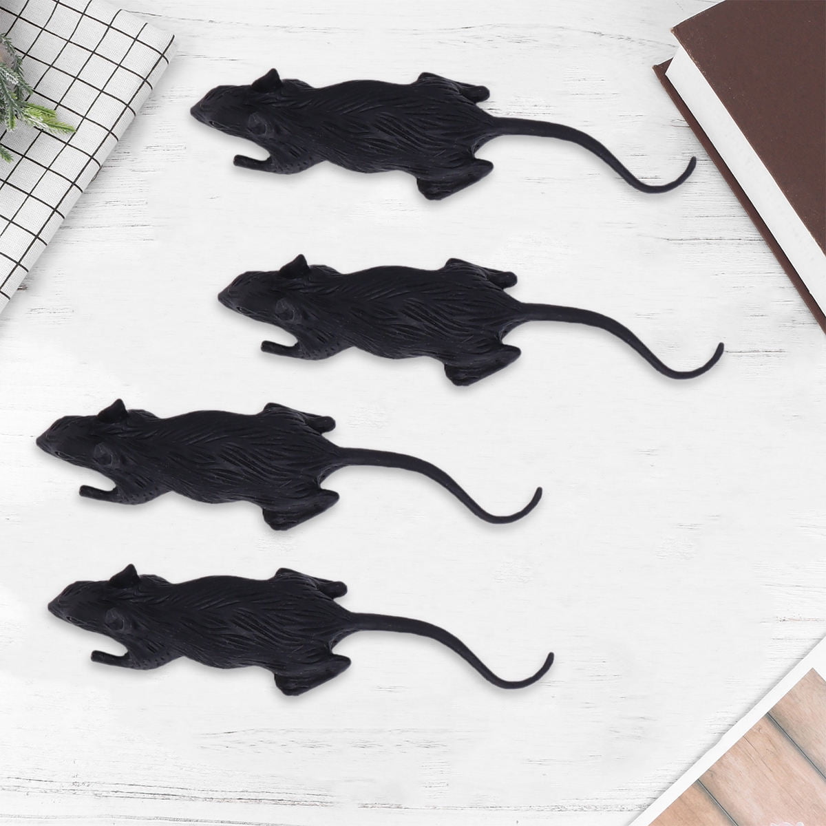 ROSENICE 100 Pcs Trick Rat Toys Tricky Toys Prank Props Halloween Prank ...