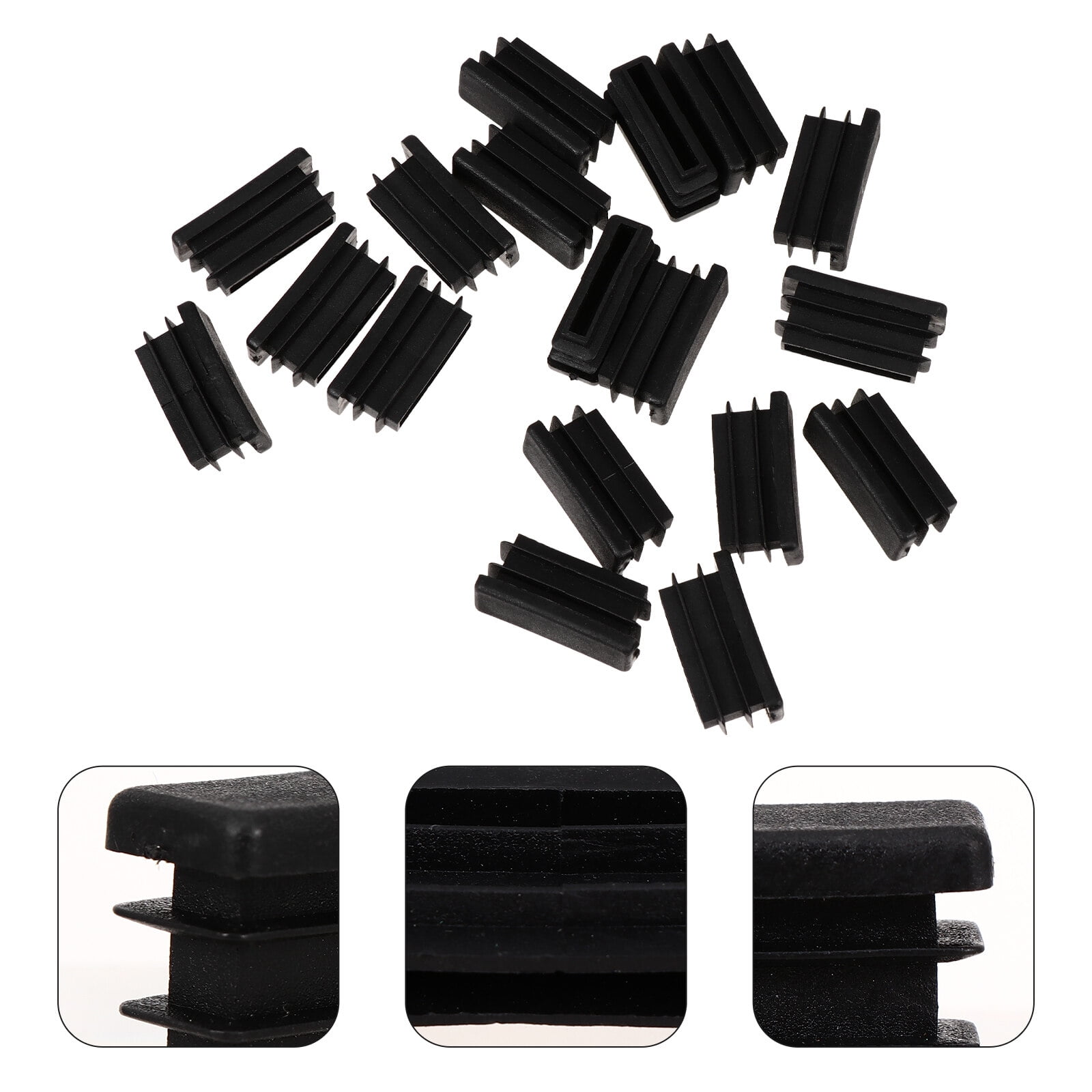 ROSENICE 100Pcs Plastic Furniture Leg Caps Reduce Floor Scratches and ...