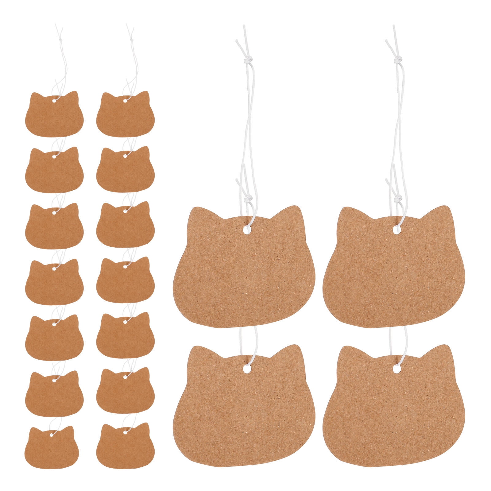 ROSENICE 100Pcs Small Paper Clothing Tags With Strings Perfect For ...