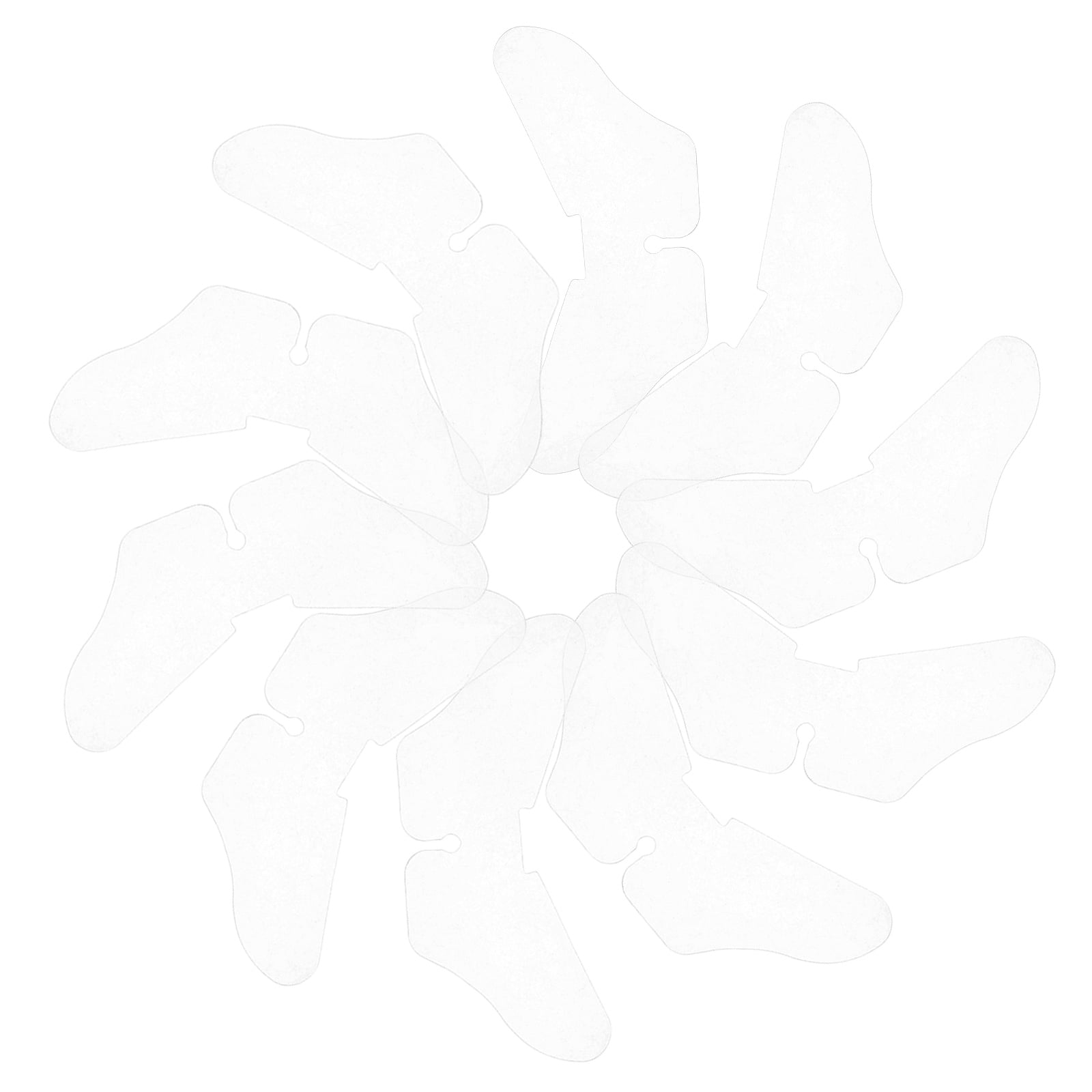 ROSENICE 100Pcs Transparent Collar Stays for Mens Shirts Portable and ...