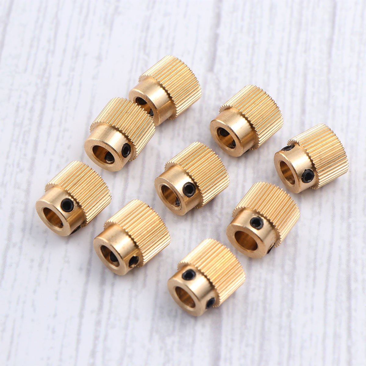ROSENICE 10Pack Golden Extrusion Gear for 3D Printer User Grip Direct ...