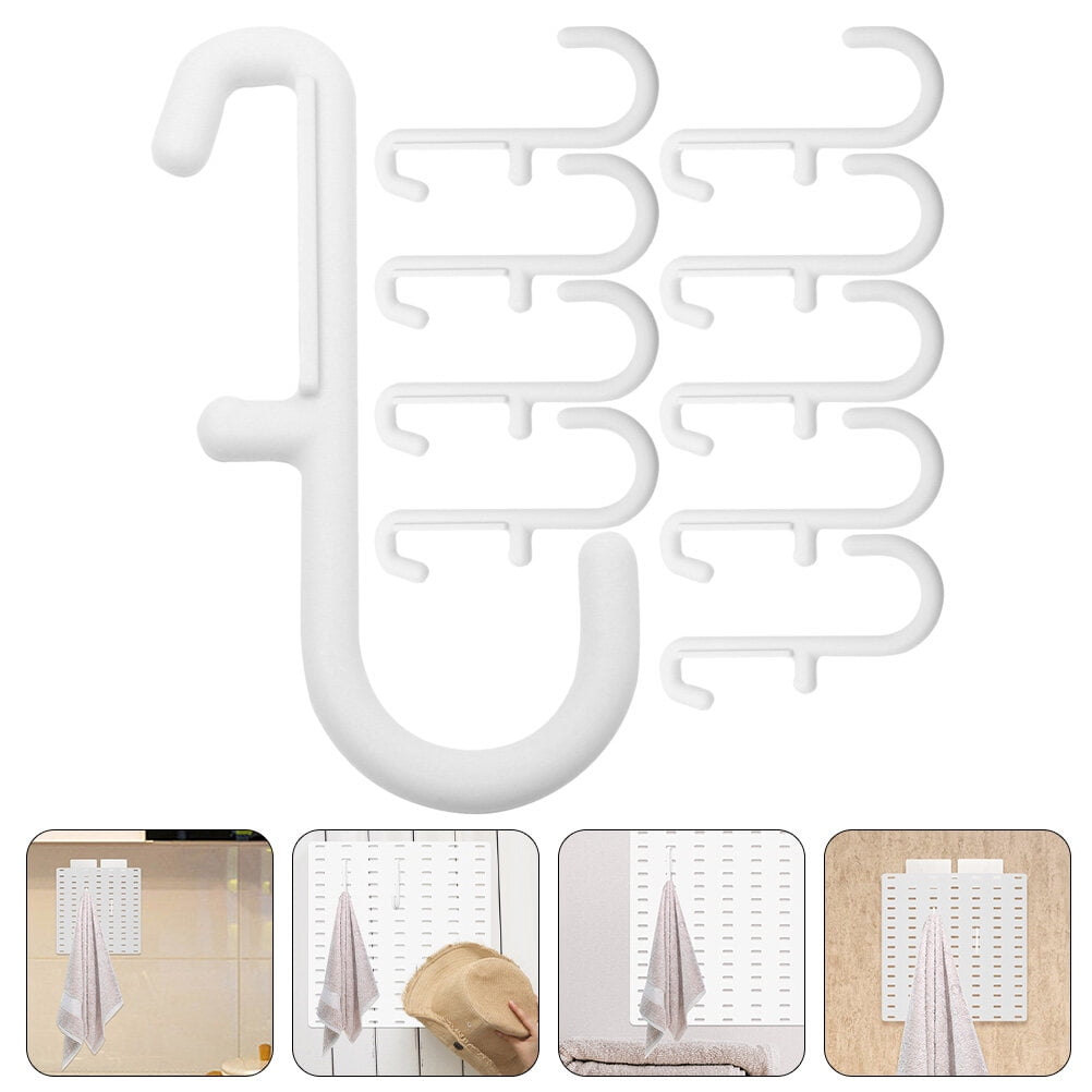 ROSENICE 10Pcs J Shape Hook Pegboard Organizer for Jewelry Tool Storage ...