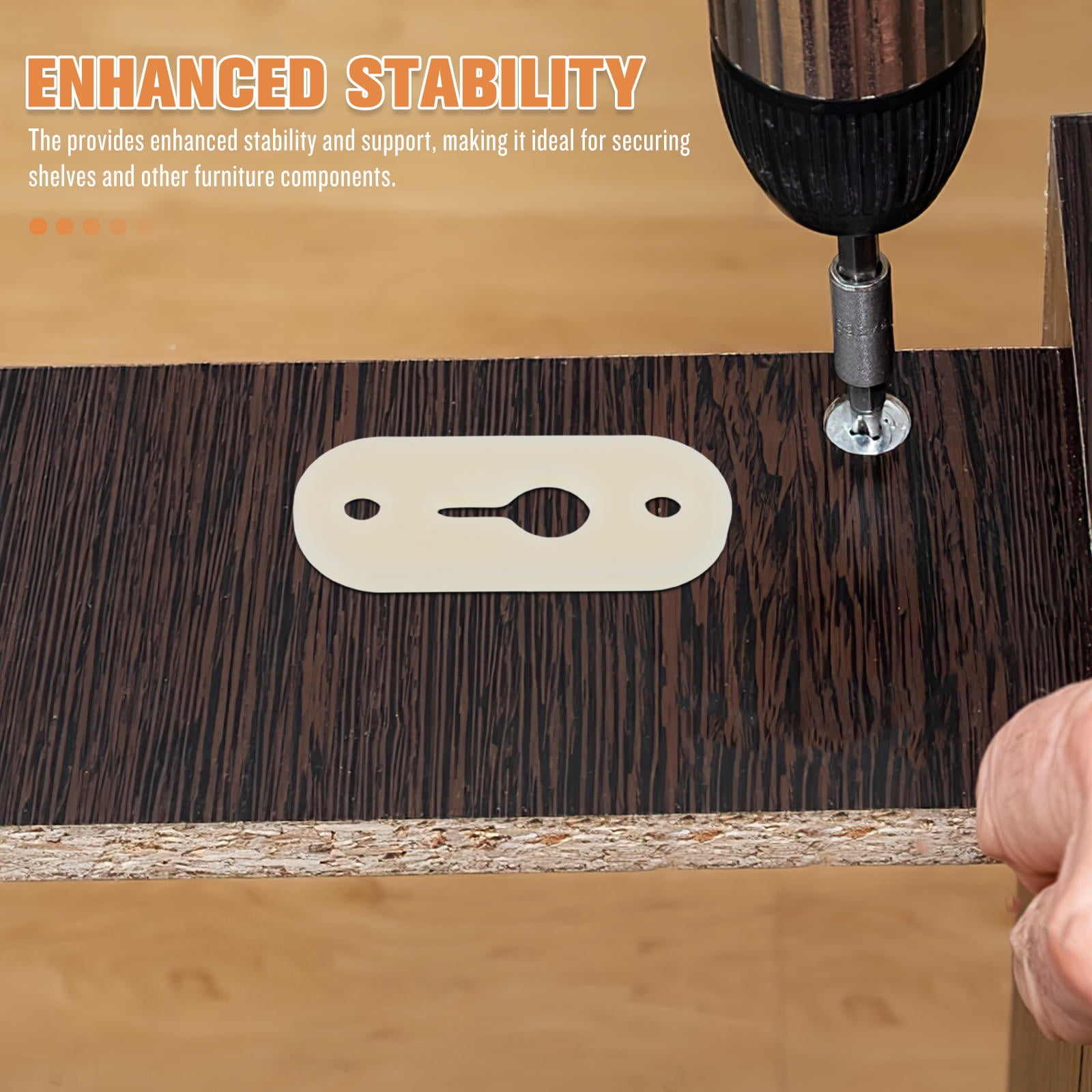 ROSENICE 10Pcs White Plastic L-shaped Shelf Support Brackets for Home ...