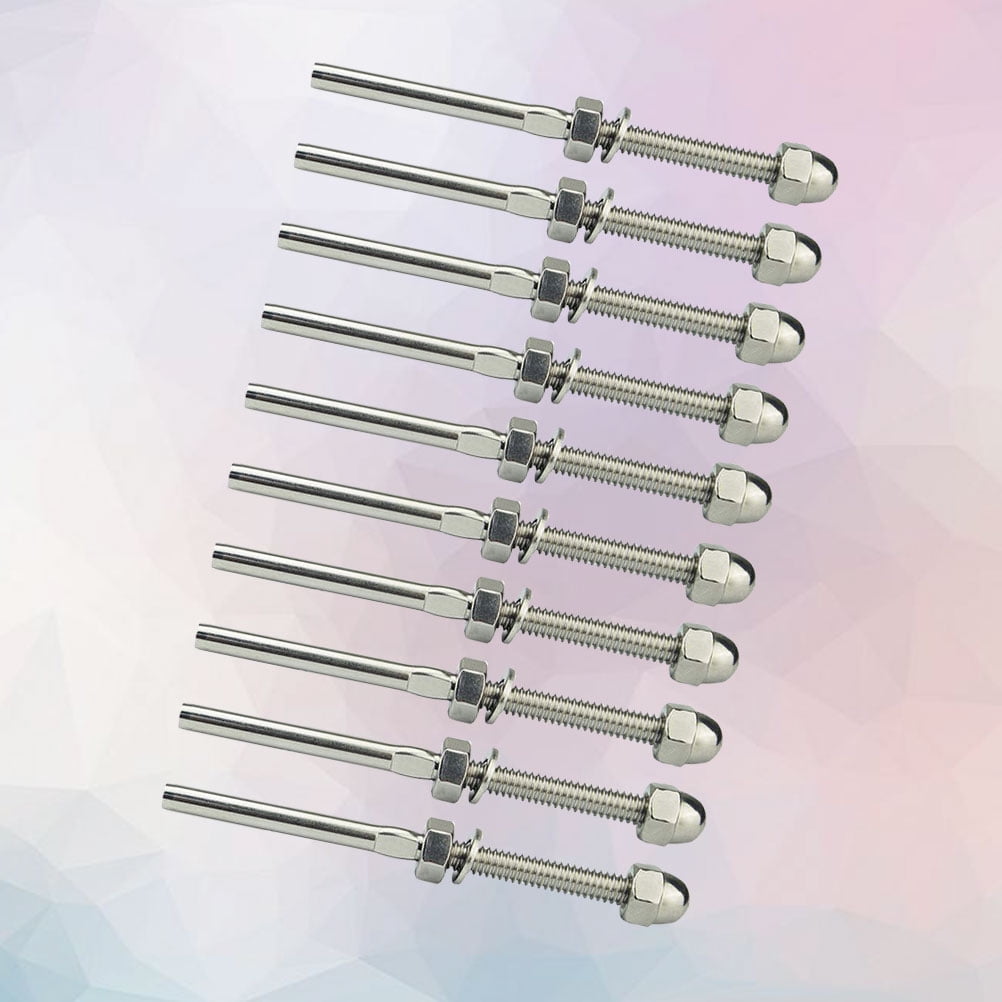 ROSENICE 10Set T316 Stainless Steel Threaded Stud for Cable Railing ...
