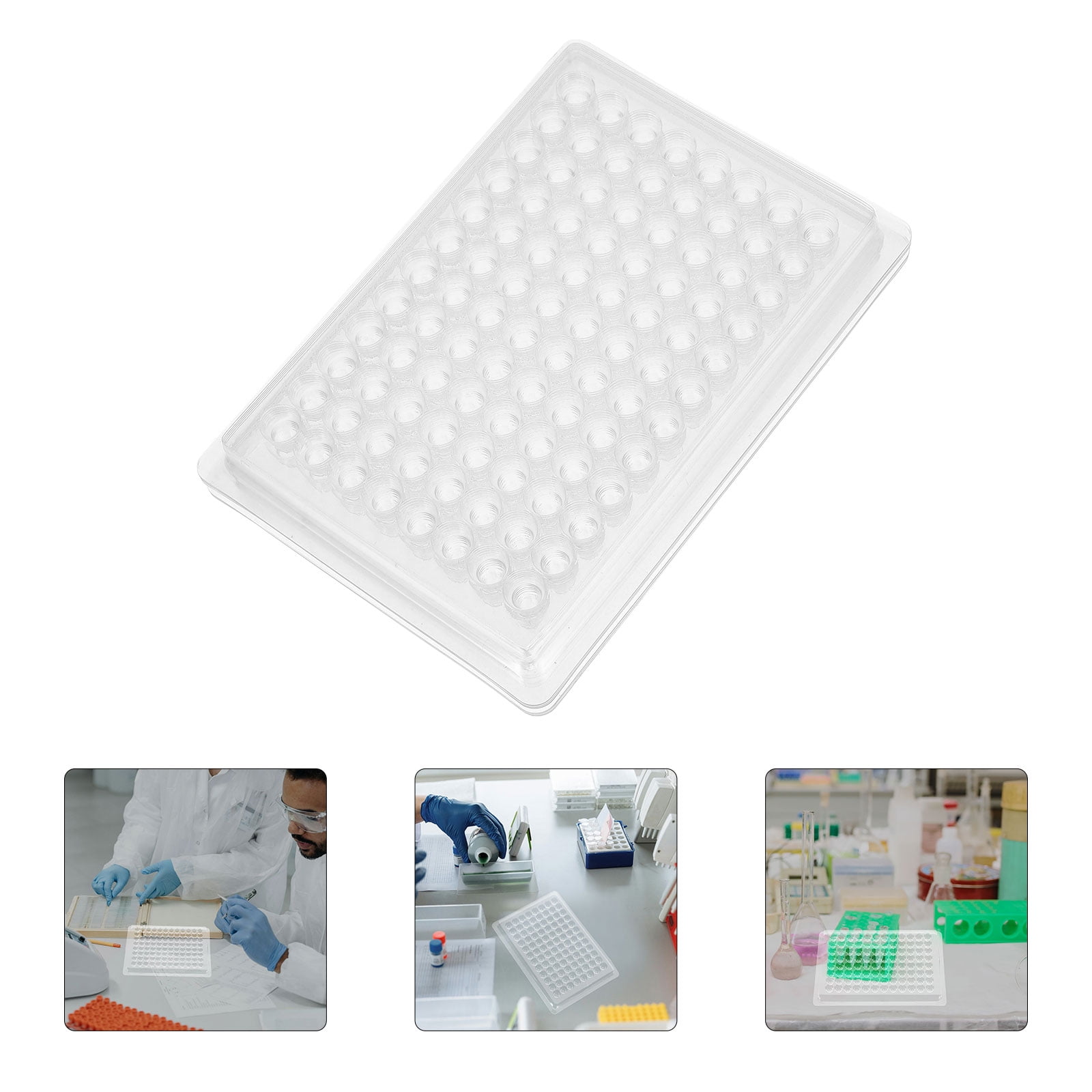 ROSENICE 10Set U-shaped Plastic Cell Culture Plate With Lid for ...