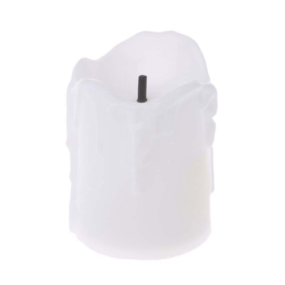 ROSENICE 10pcs Simulation LED Electric Candles White Shell Yellow Light ...