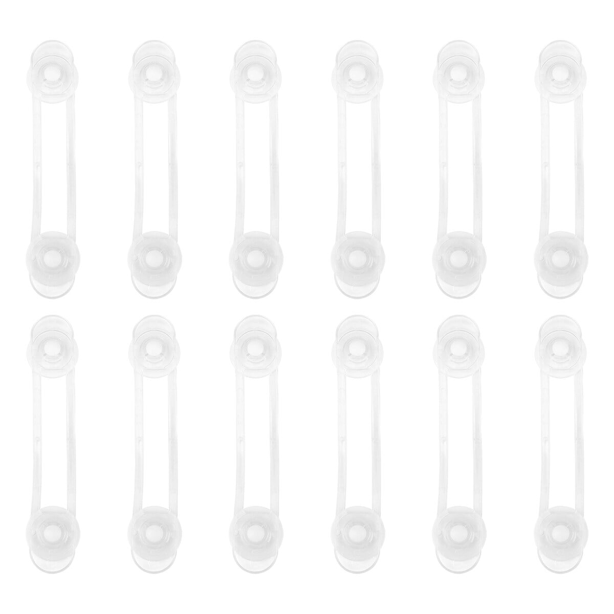 ROSENICE 12Pcs Child Proof Drawer Lock Transparent Rectangular for ...