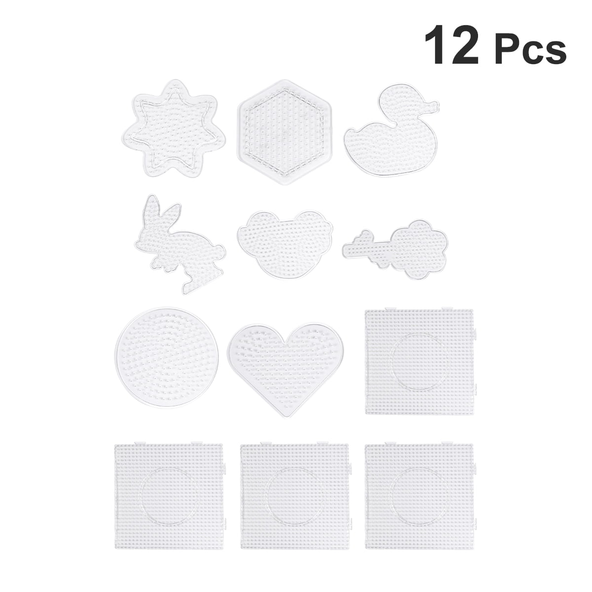 ROSENICE 12Pcs DIY Beads Plastic Spelling Beans Tool Template for Kids ...