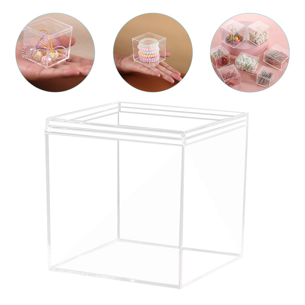 ROSENICE 12Pcs Mini Display Showcase Transparent Square Box for present ...