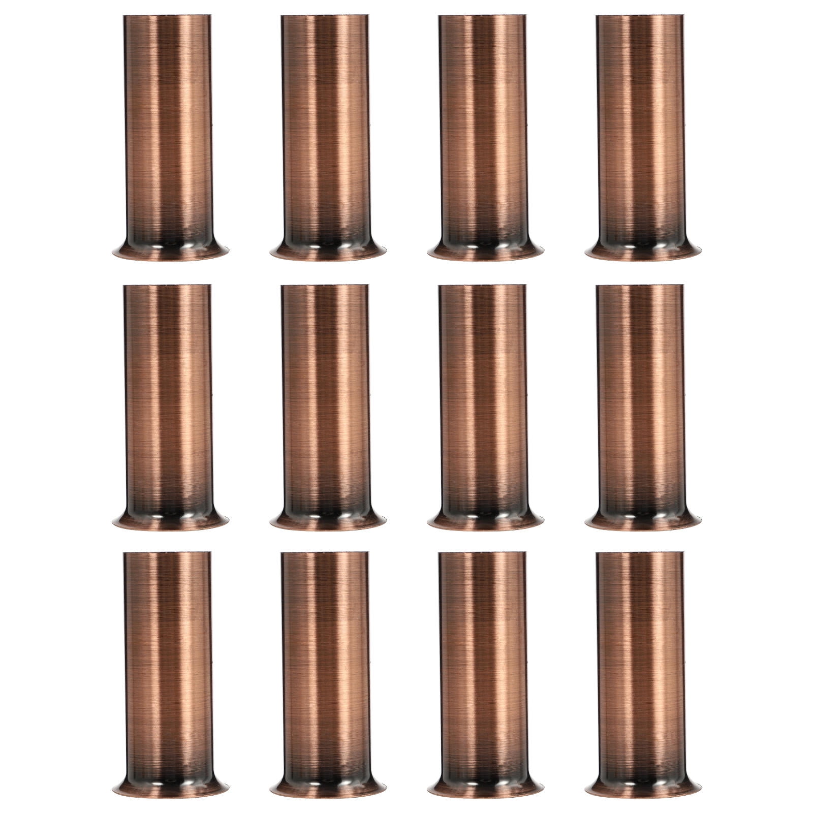 ROSENICE 12Pcs Round Edge Light Brown Lamp Holder Cover for Standard ...
