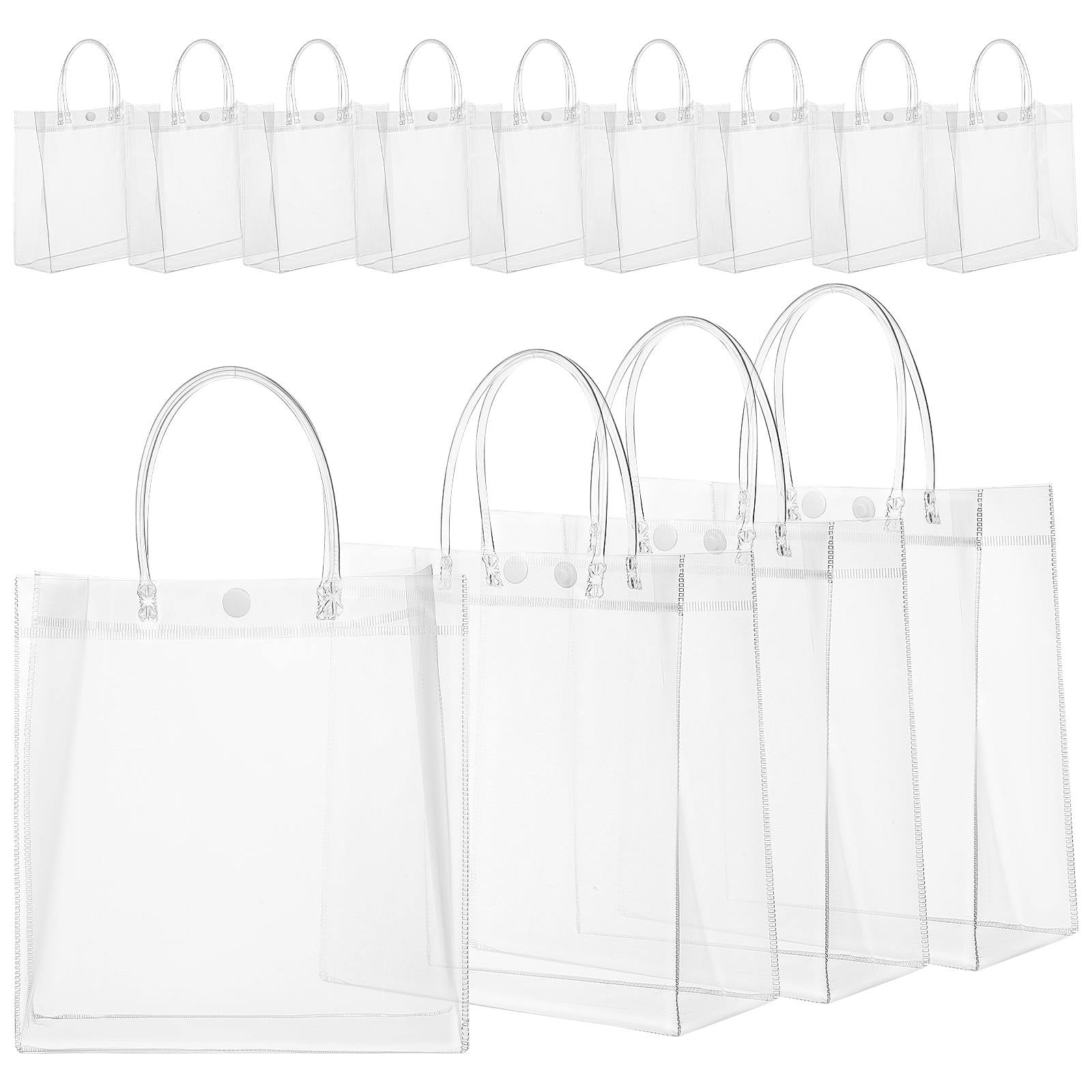 ROSENICE 12Set Reusable Clear Bags for Party Favors and Travel ...