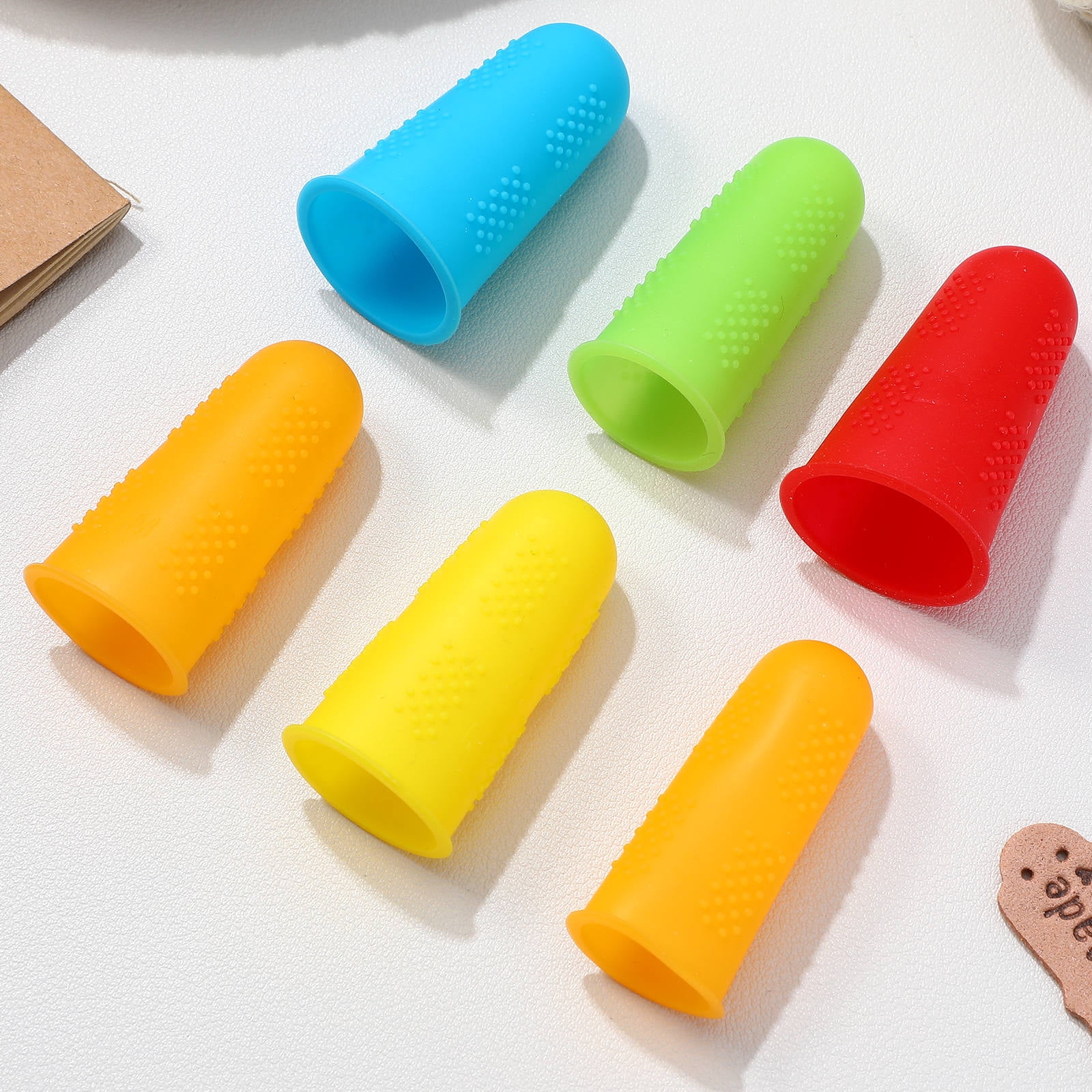 ROSENICE 15 Pcs Finger Protectors Silicone Finger Covers Guards for ...