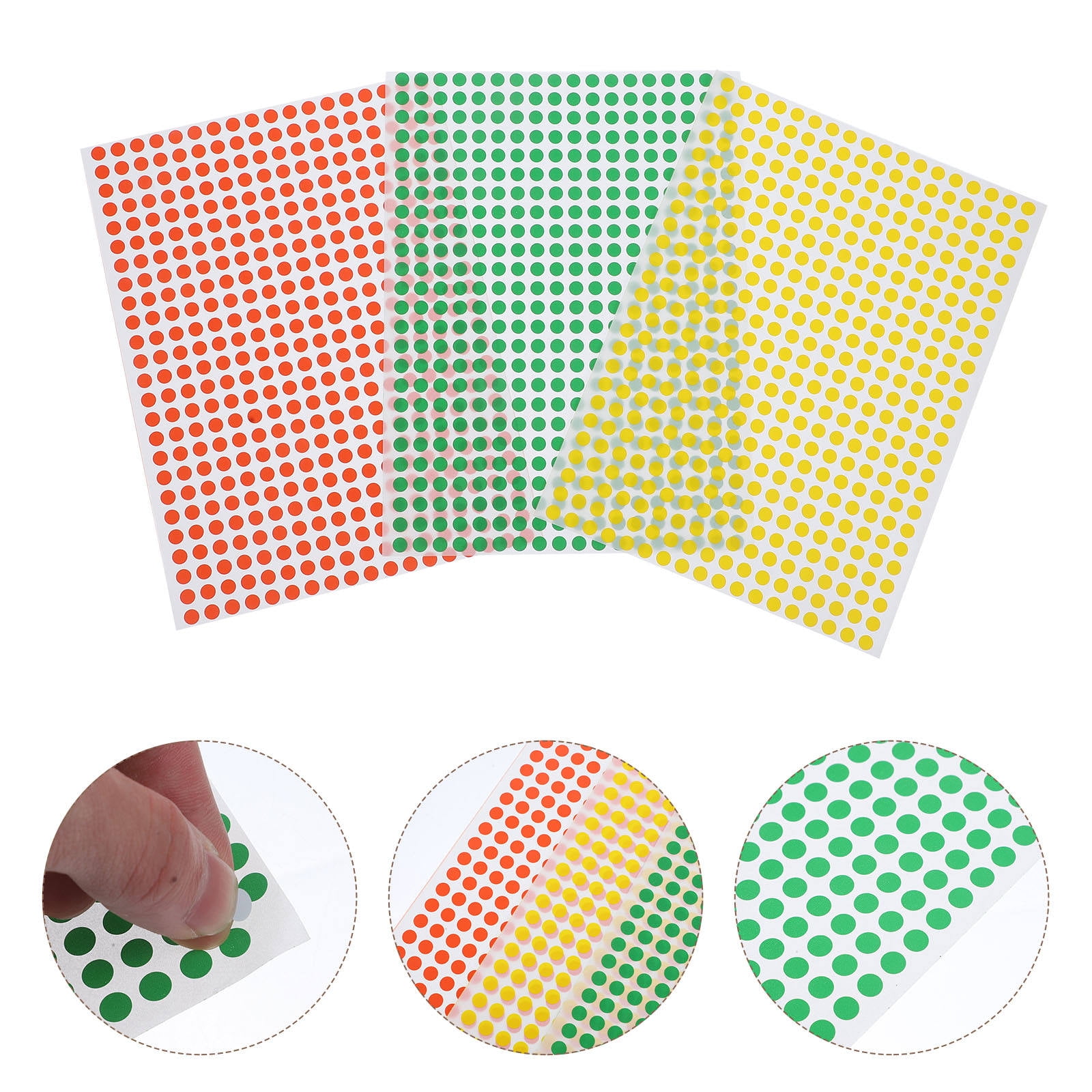 ROSENICE 15 Sheets Colored Stickers for Labeling in Home and Office Use ...