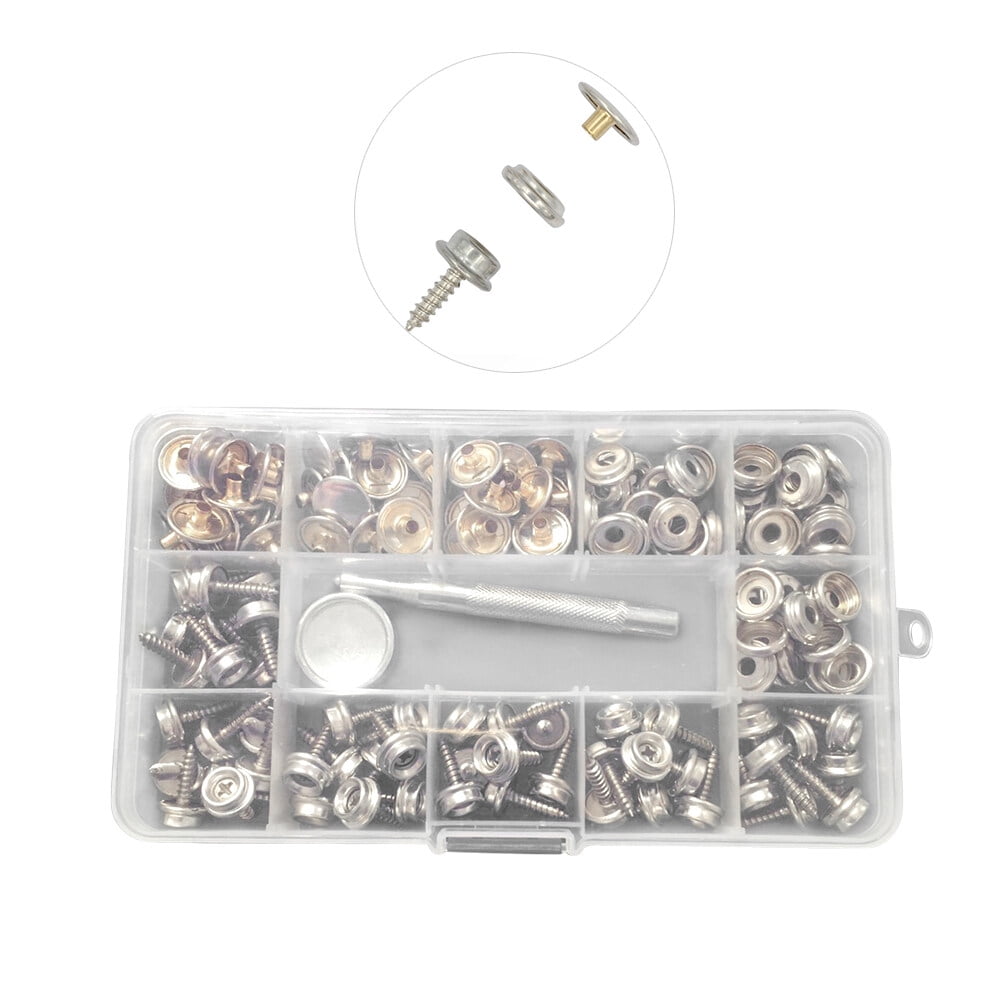 ROSENICE 150Pcs Snap Tool for Boat Canvas Snaps Marine Grade Stainless ...