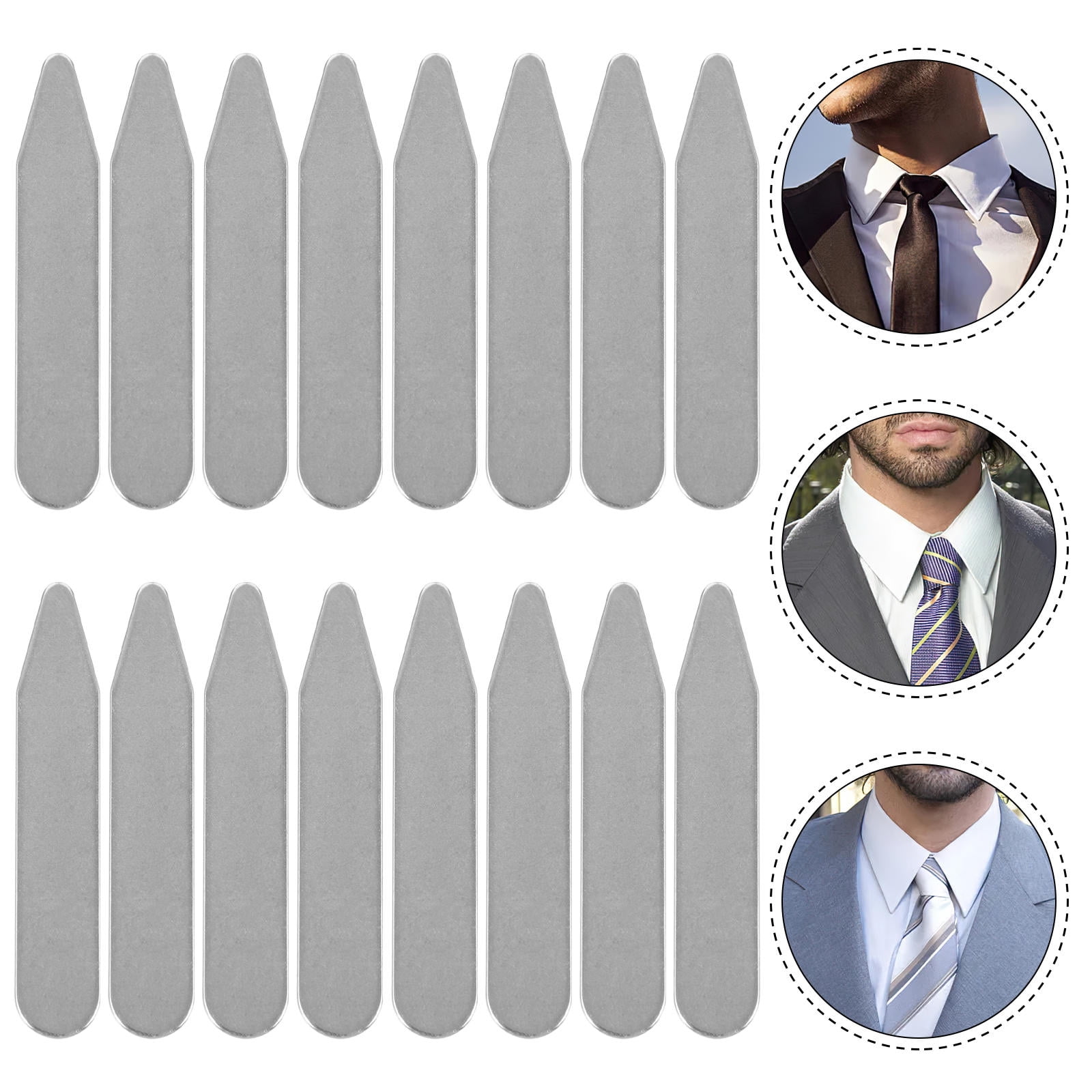 ROSENICE 16 Pcs Shirt for Men Suits Collar Extenders for Men Shirts ...
