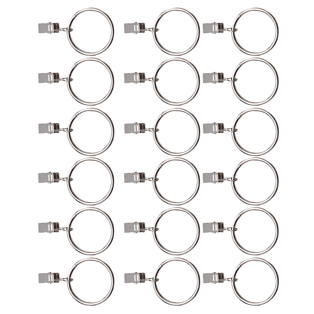 ROSENICE 18 Pcs Window Curtain Clips Ceiling Curtain Track Curtain Ring ...
