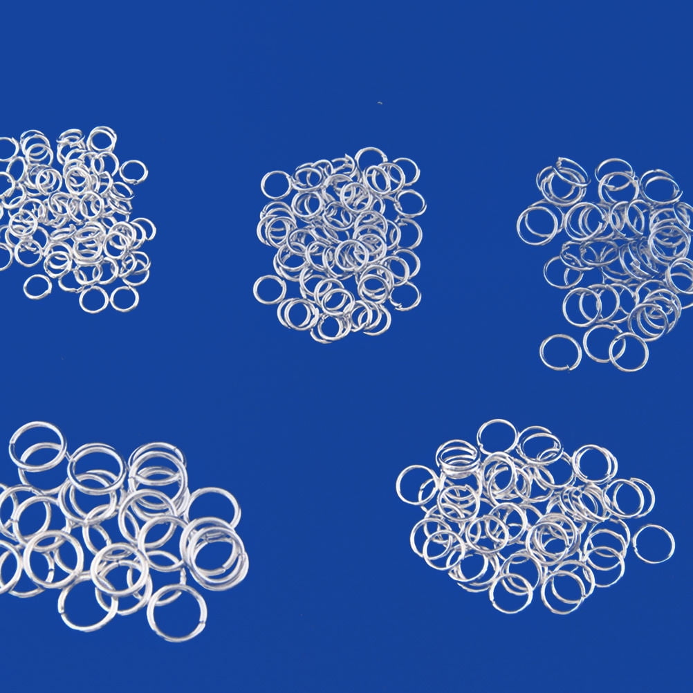 ROSENICE 180Pcs Polished Metal O-Shaped Rings for Bag Hardware and Diy ...