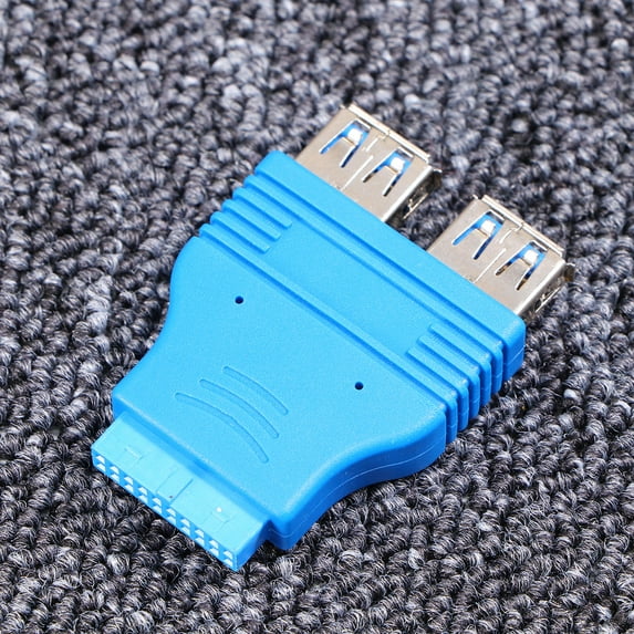 ROSENICE 1Pack Blue Internal USB Splitter for Motherboard Connectors ...