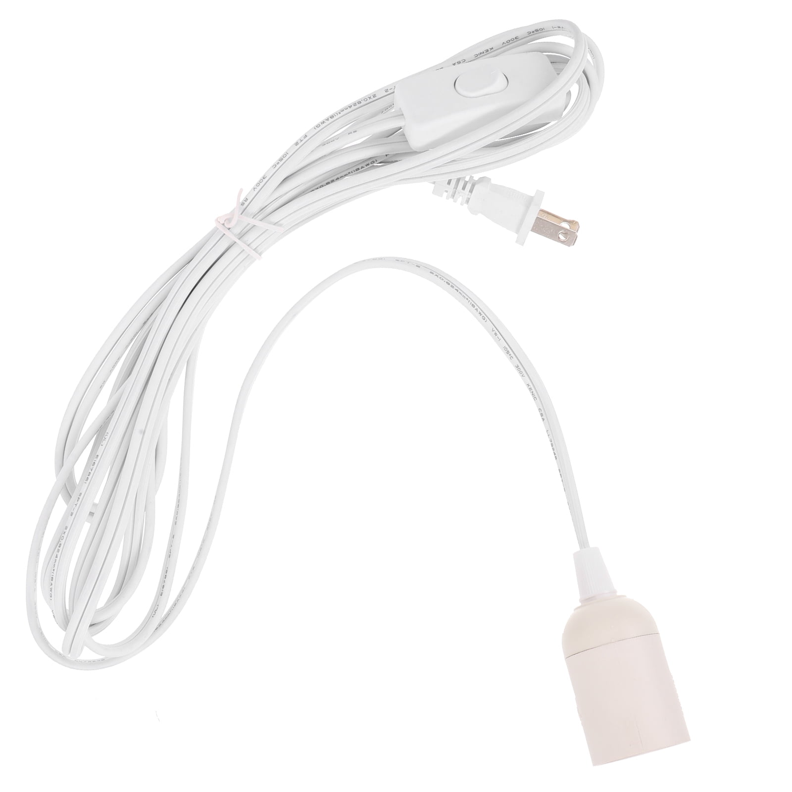 ROSENICE 1Pack Lamp Hanging Cylindrical Hanging Light Socket with Plug ...