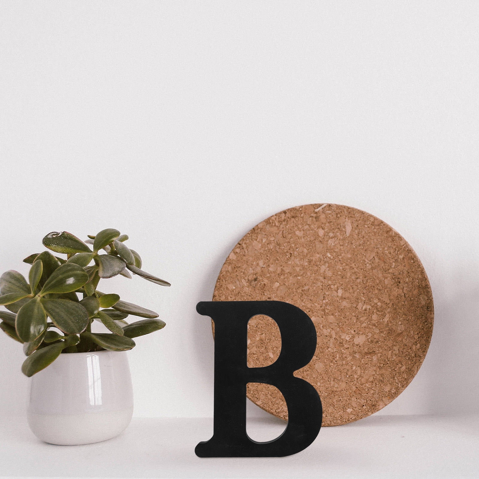 ROSENICE 1Pack Letter Decor Black Wood Letters Standing Letters Craft ...