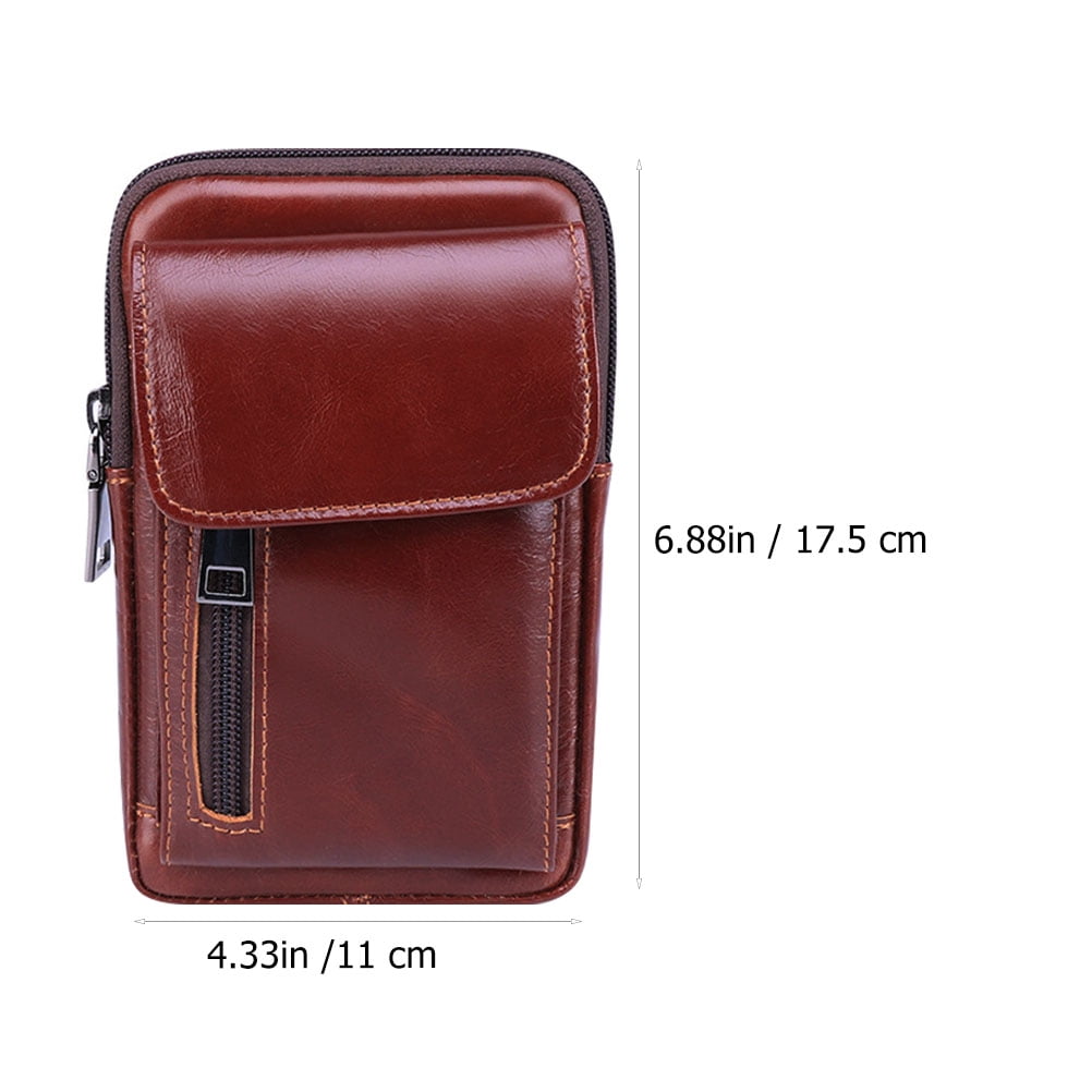 ROSENICE 1Pack Rectangular Synthetic Material Retro Waist Bag with Key ...