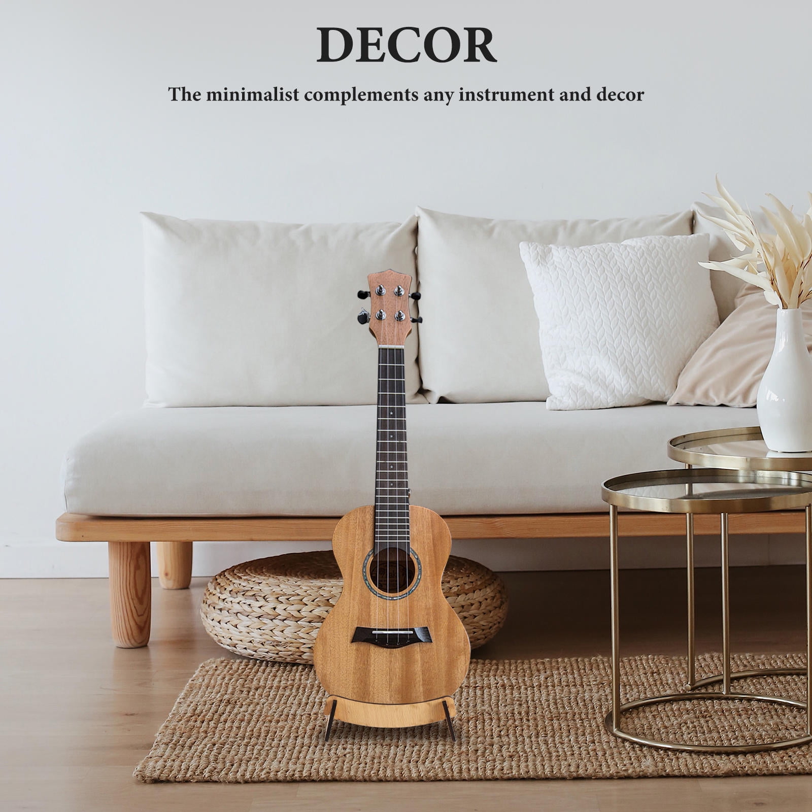 ROSENICE 1Pack Wood Guitar Display Stand for Musical Instruments with ...