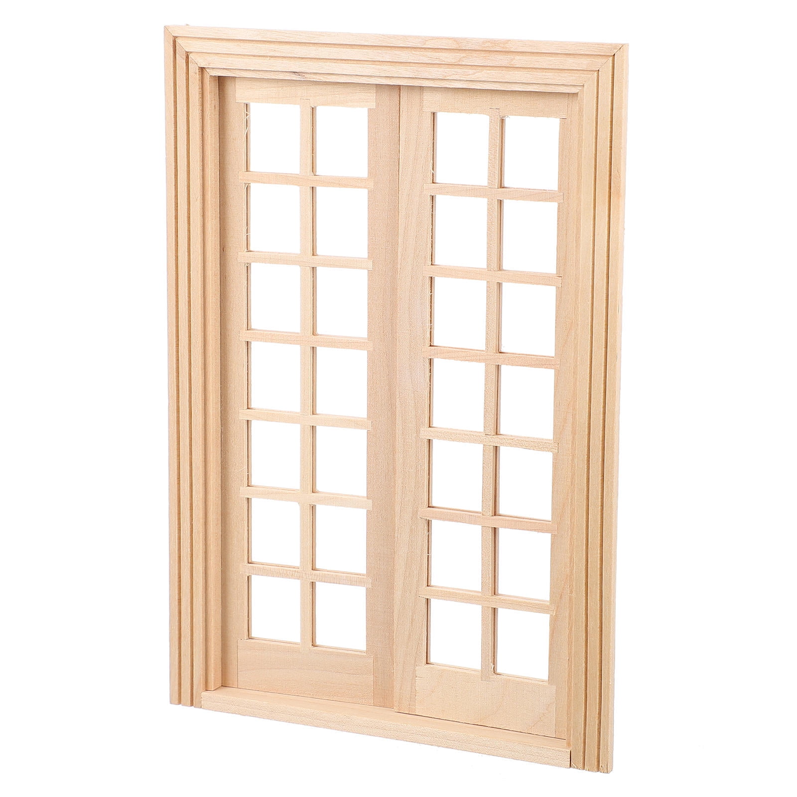 ROSENICE 1Pc Mini House Adornment Wooden Window Door Model Mini House ...
