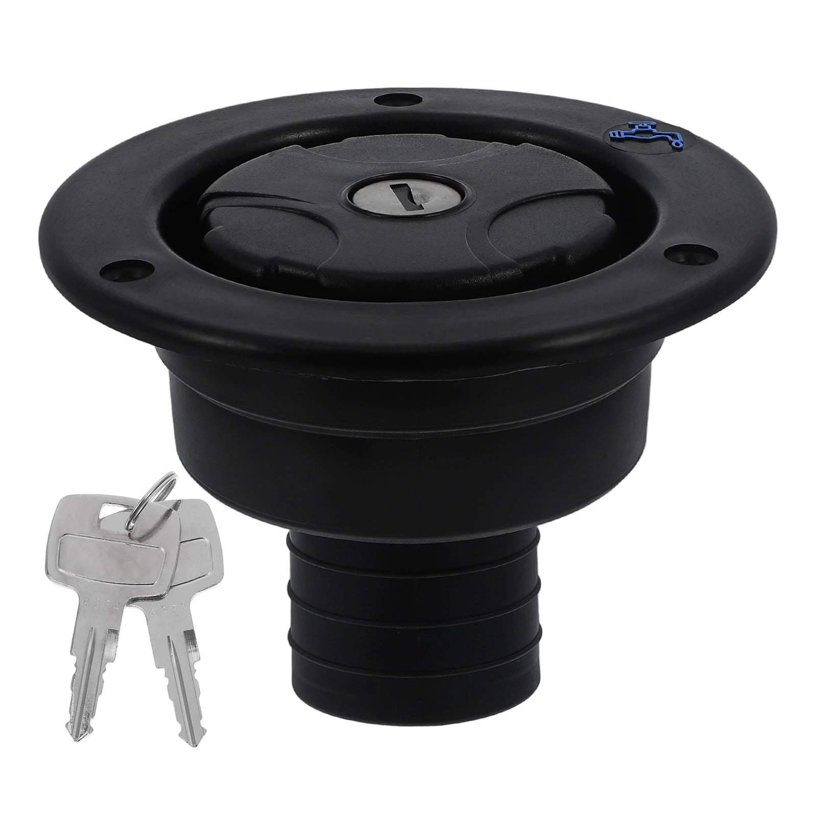 ROSENICE 1Pcs Black ABS Square Water Fill Cap for RV Freshwater Inlet ...
