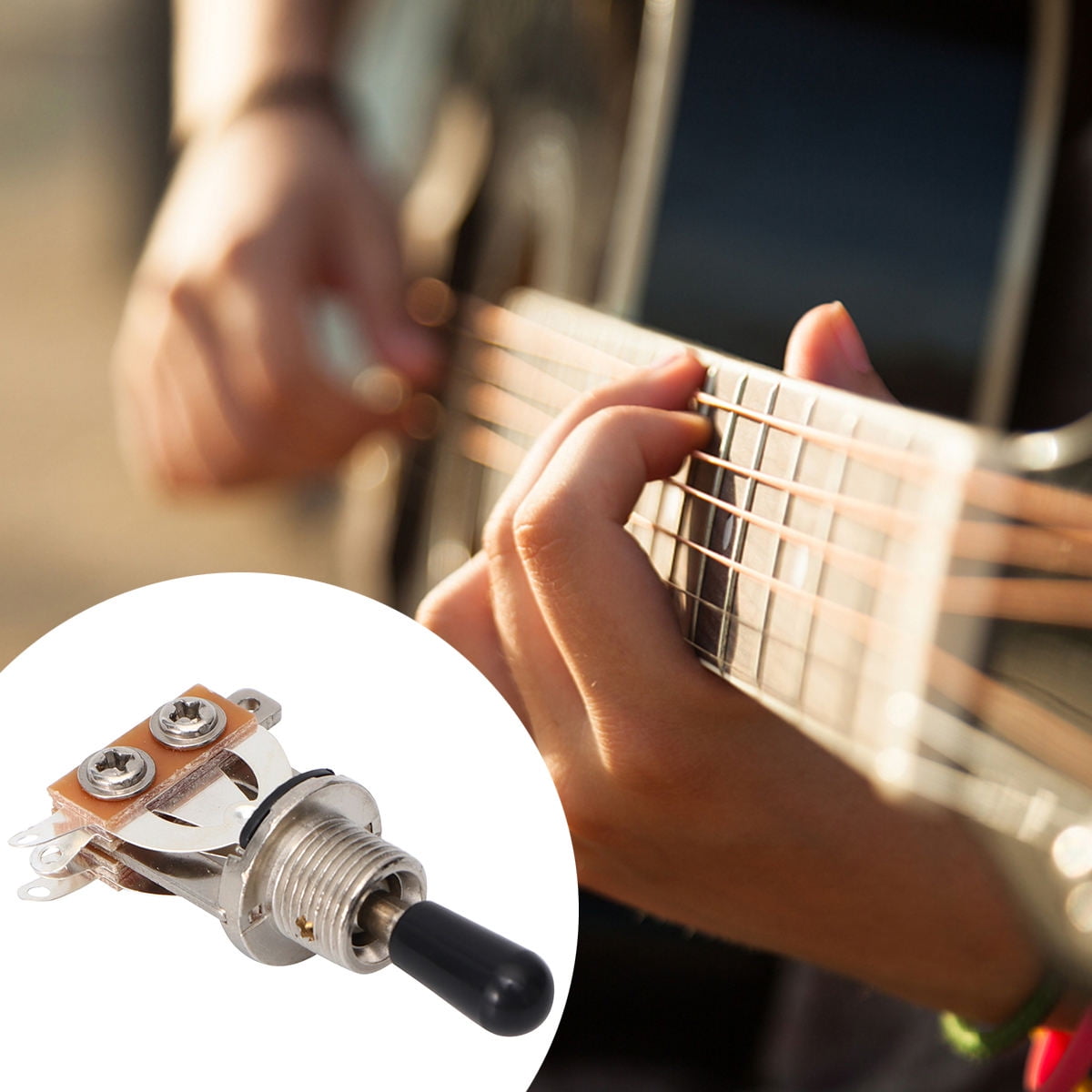 ROSENICE 1Pcs Black Sound Switch for Guitar Tuner Buttons and Electric ...