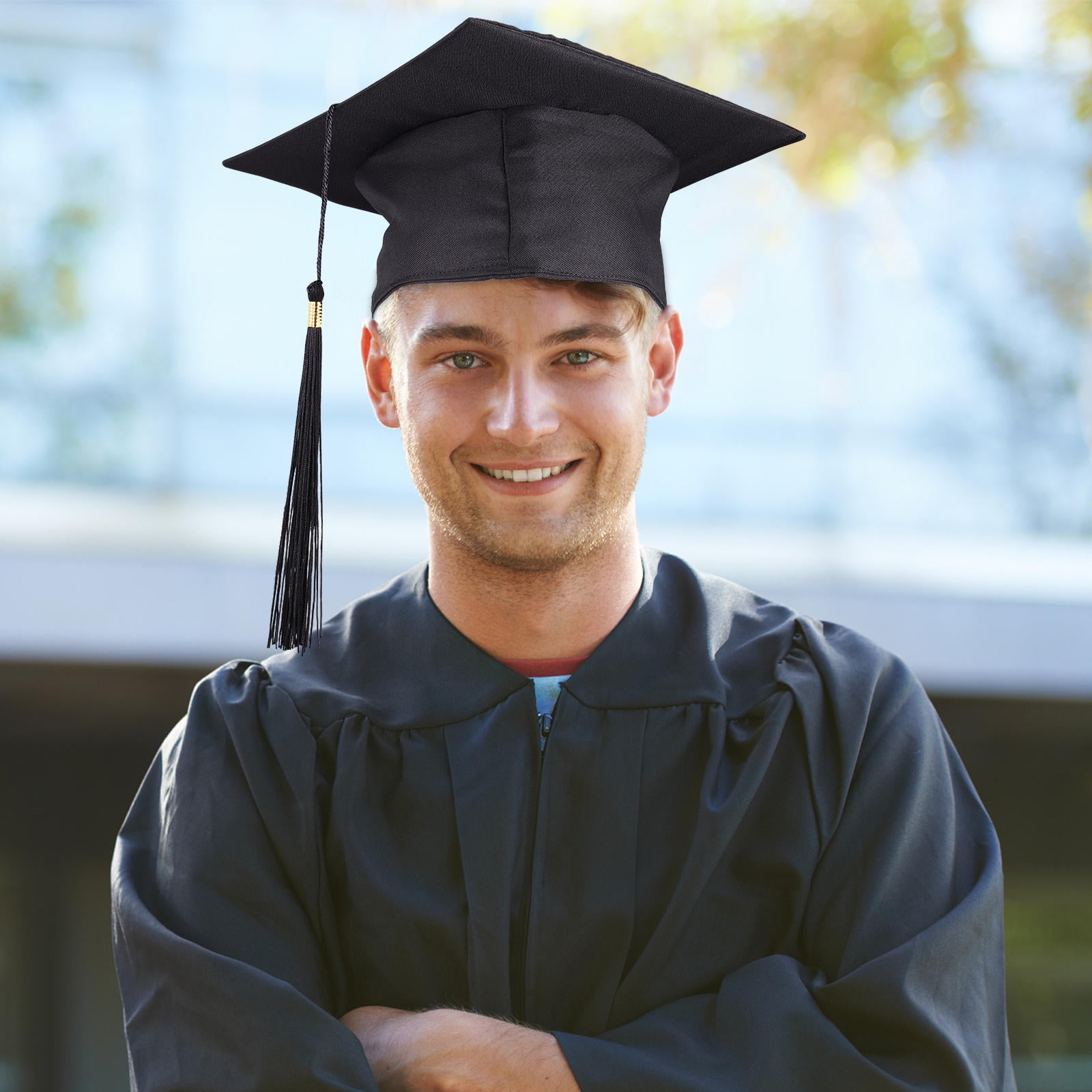 ROSENICE 1Pcs Graduation Cap in Black for Graduation Picture Props and ...