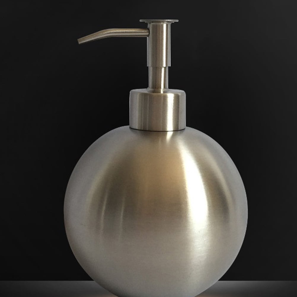 ROSENICE 1Pcs Press Pump Bottle Silver Stainless Steel Easy to Clean ...