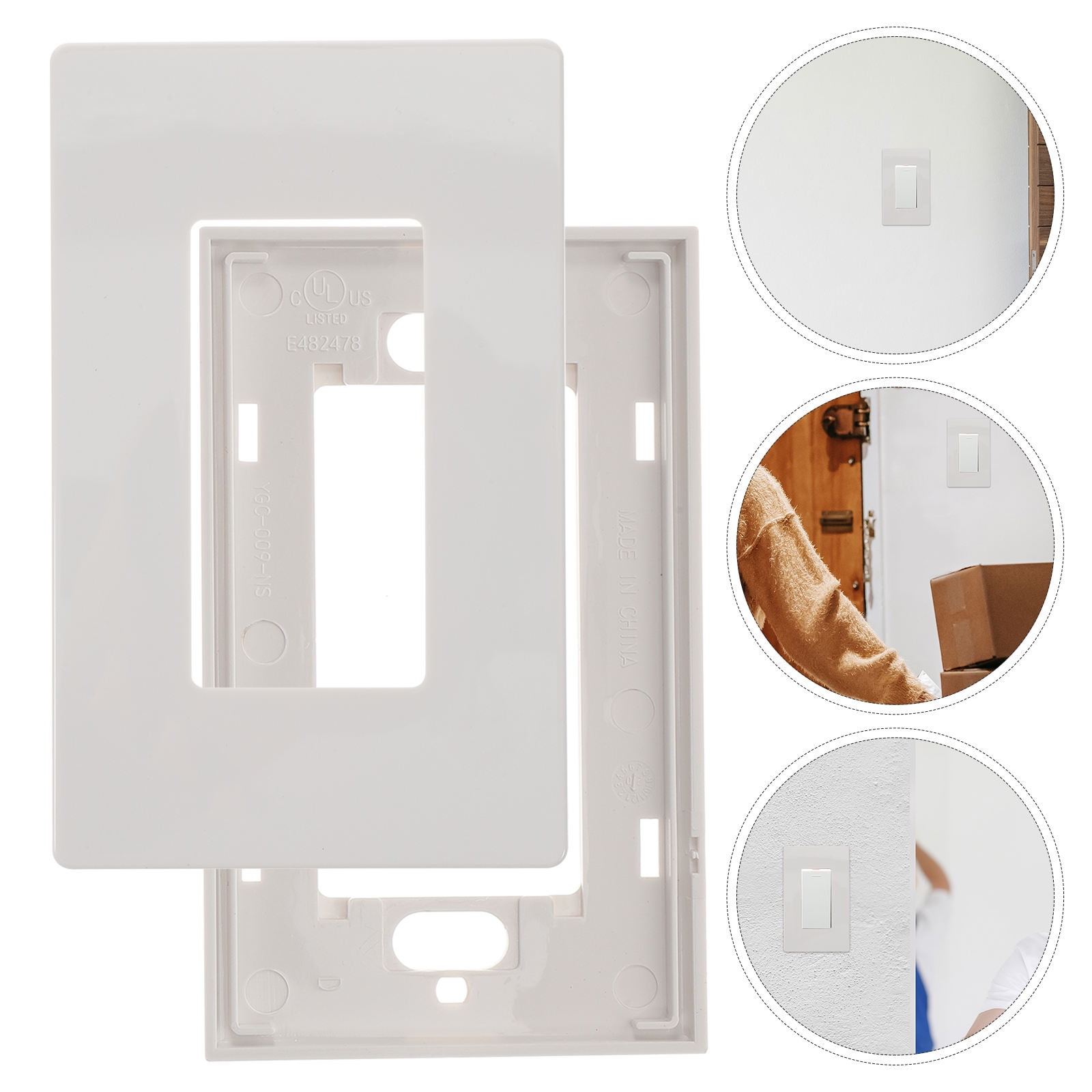 ROSENICE 1Pcs Wall Plate for Electrical Outlets in White for Homeowners ...