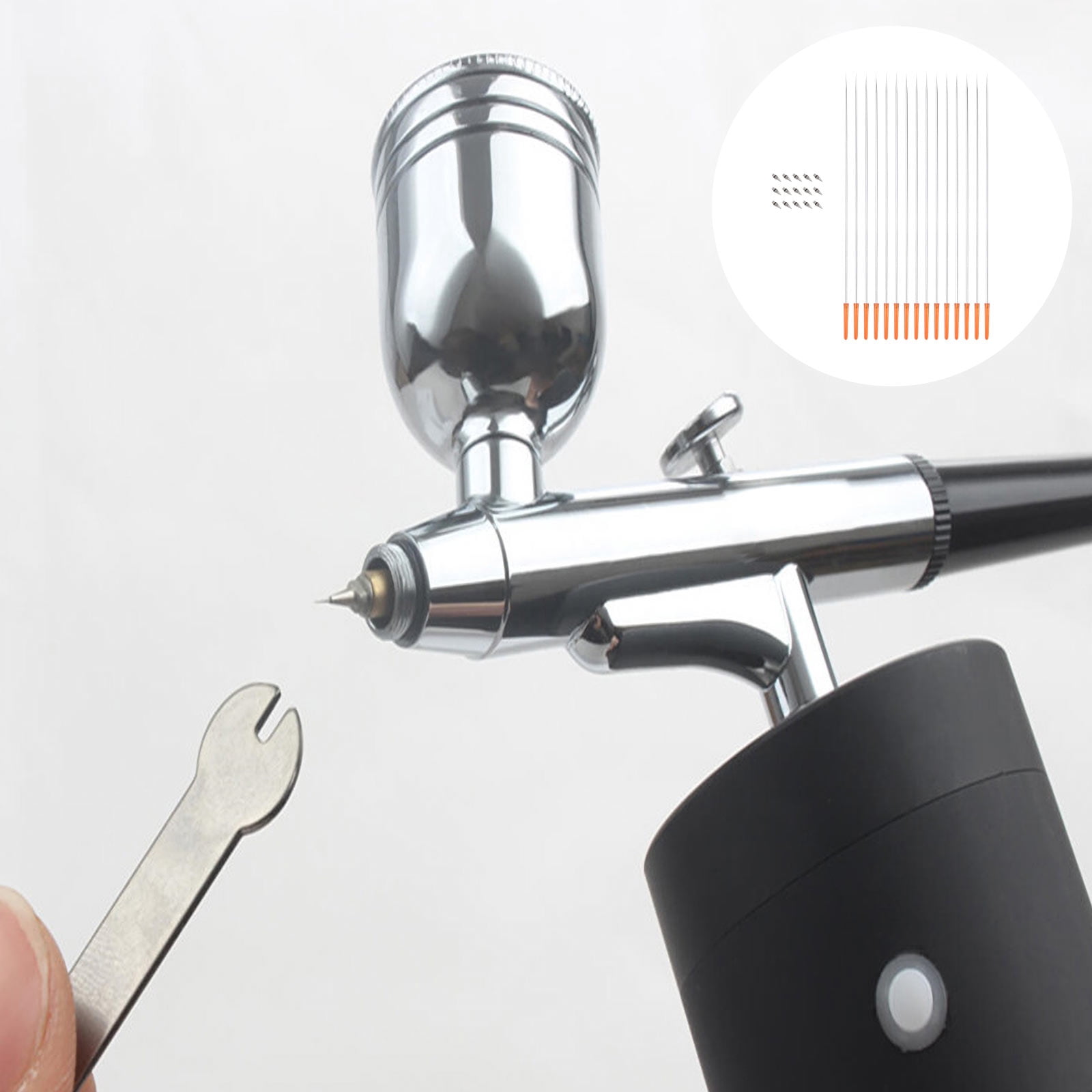 ROSENICE Home Decoration Airbrush Nozzles and Needles Stainless Steel 1 ...