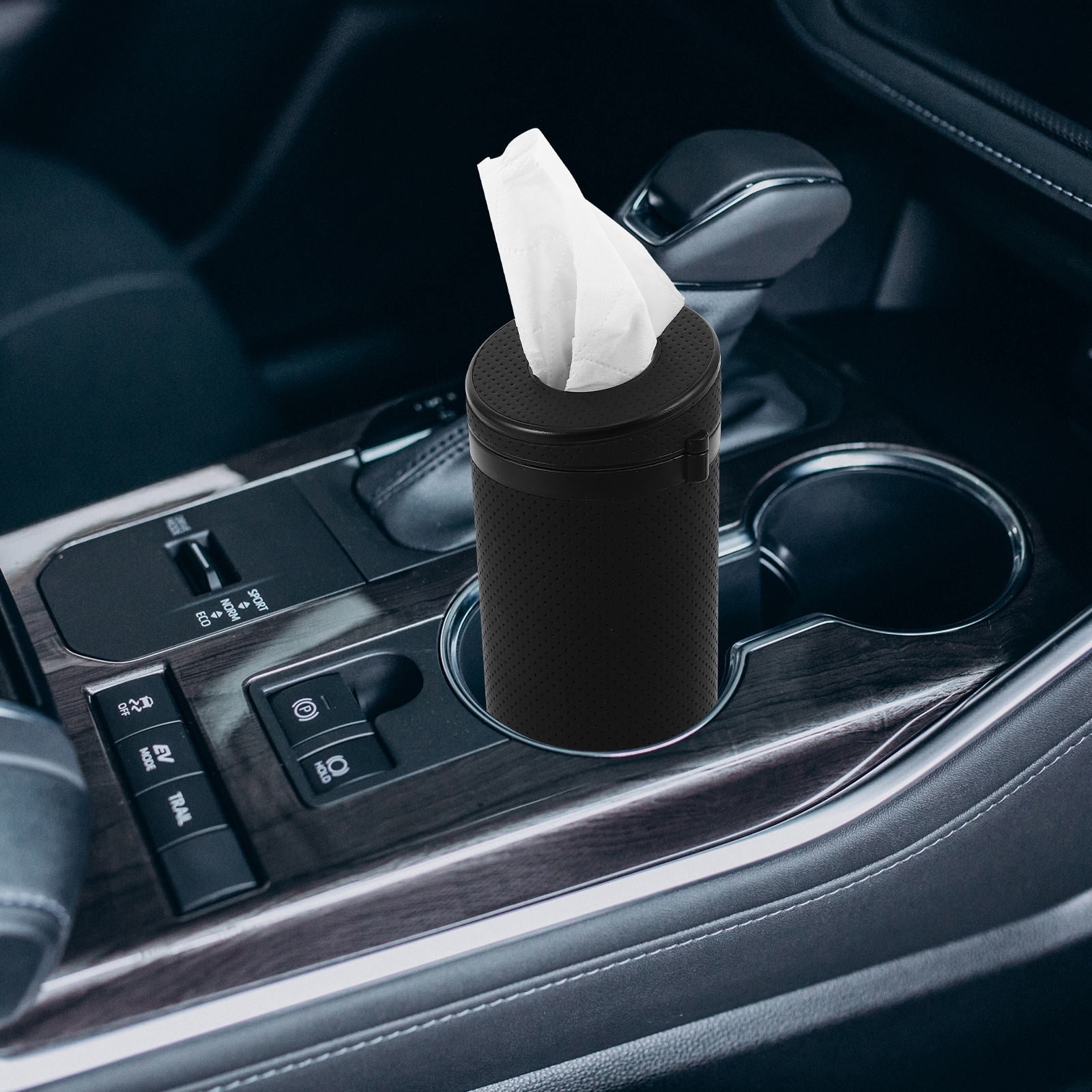 ROSENICE 1Set Car Tissue Box Black Leather Abs for Driving Tissue ...
