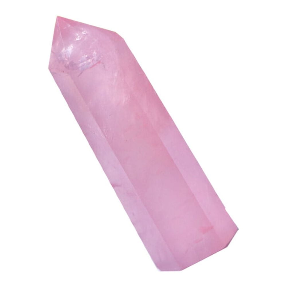 ROSENICE 1Set Chakra Quartz Crystals Points Wands Kit Pink Hexagonal ...