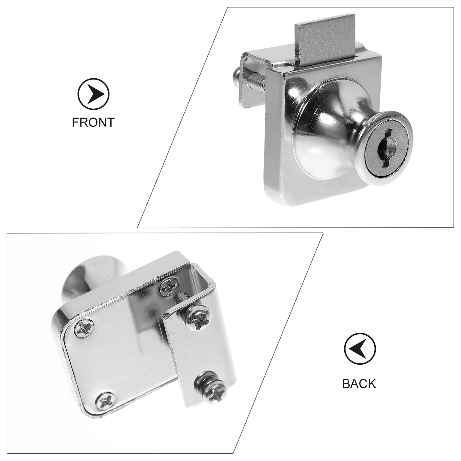 ROSENICE 1Set Display Cabinet Lock Zinc Alloy for Home and Retail ...