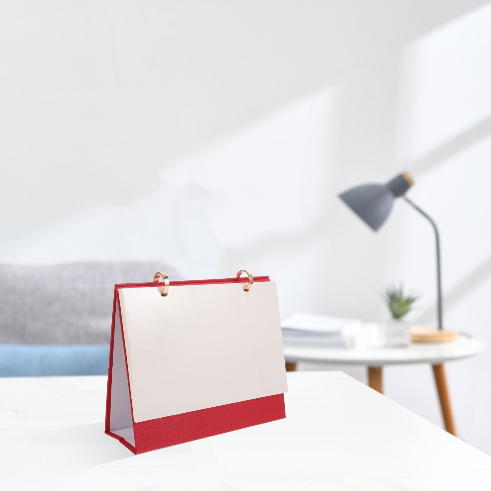 ROSENICE 1Set Diy Office Calendar Red Cardstock Standing Flip Design ...