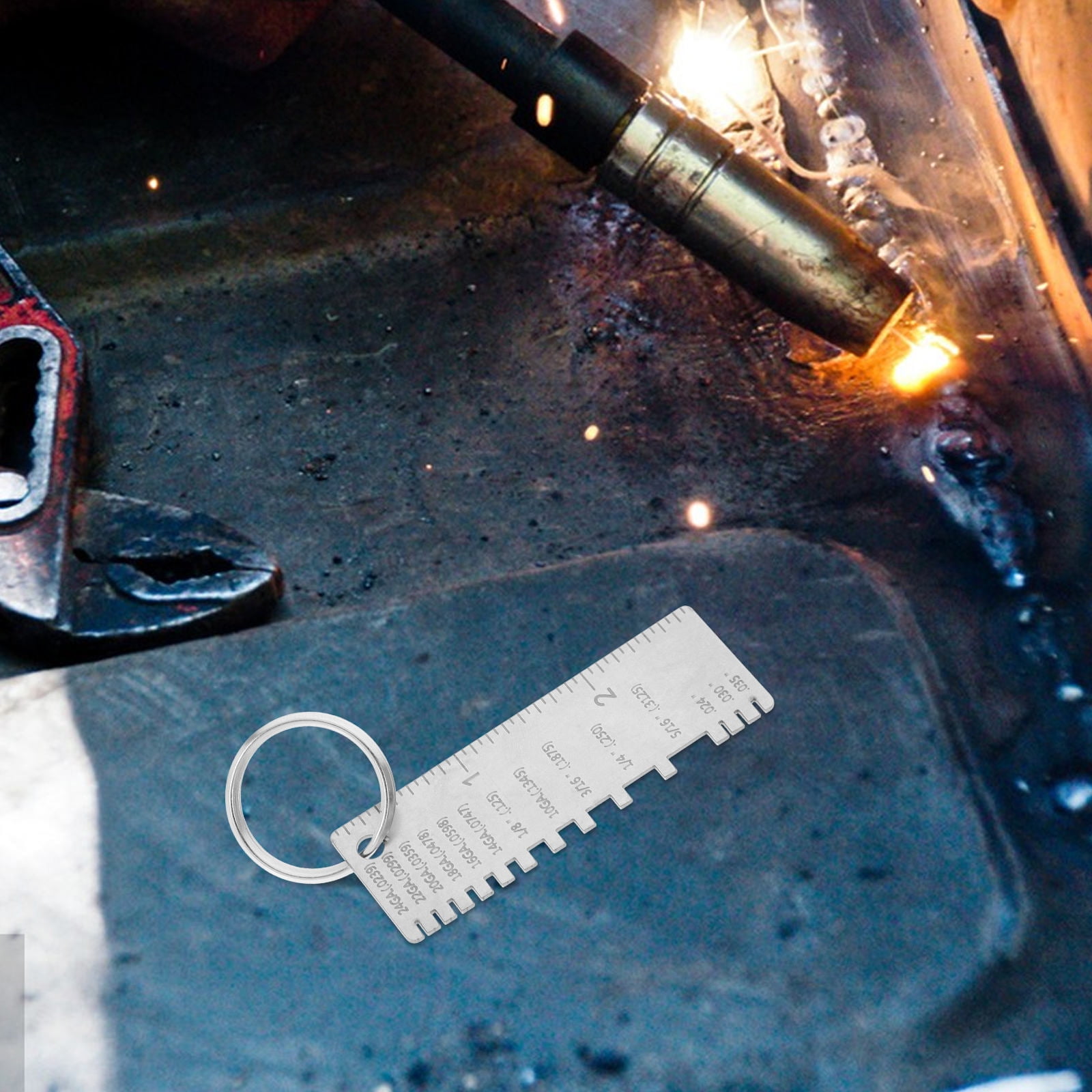 ROSENICE 1Set Flat Metal Thickness Gauge Tool for Engineers and ...