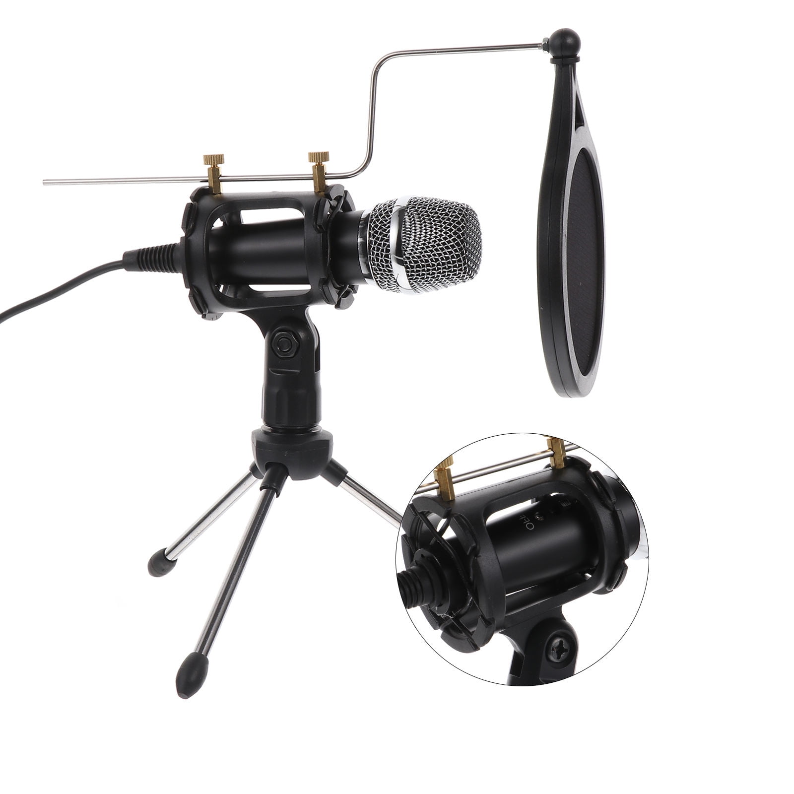 ROSENICE 1Set Mobile Microphone Portable Heart-Shaped Pointing for ...