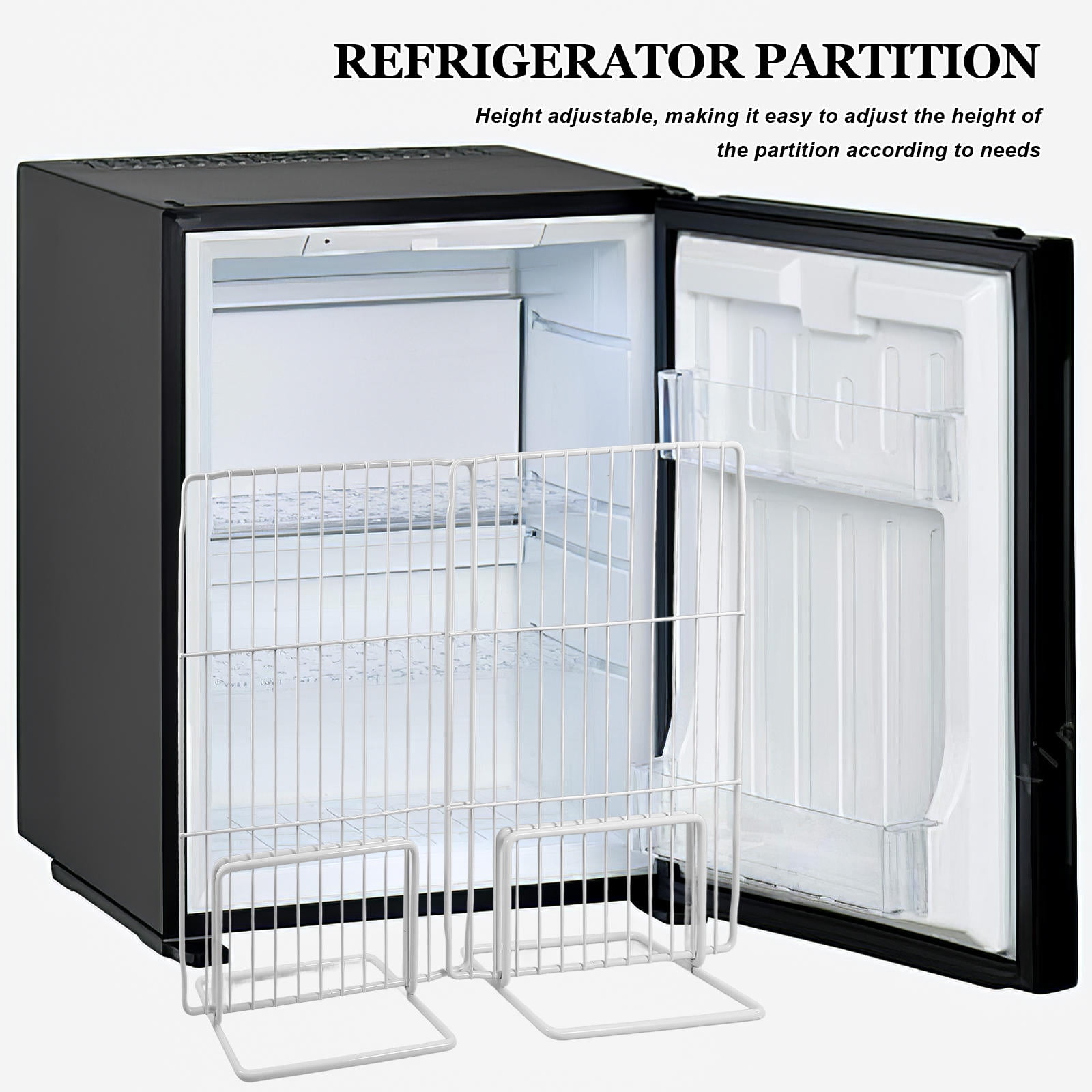 ROSENICE 1Set Retractable Width 37-44cm Iron Wire Freezer Dividers For ...