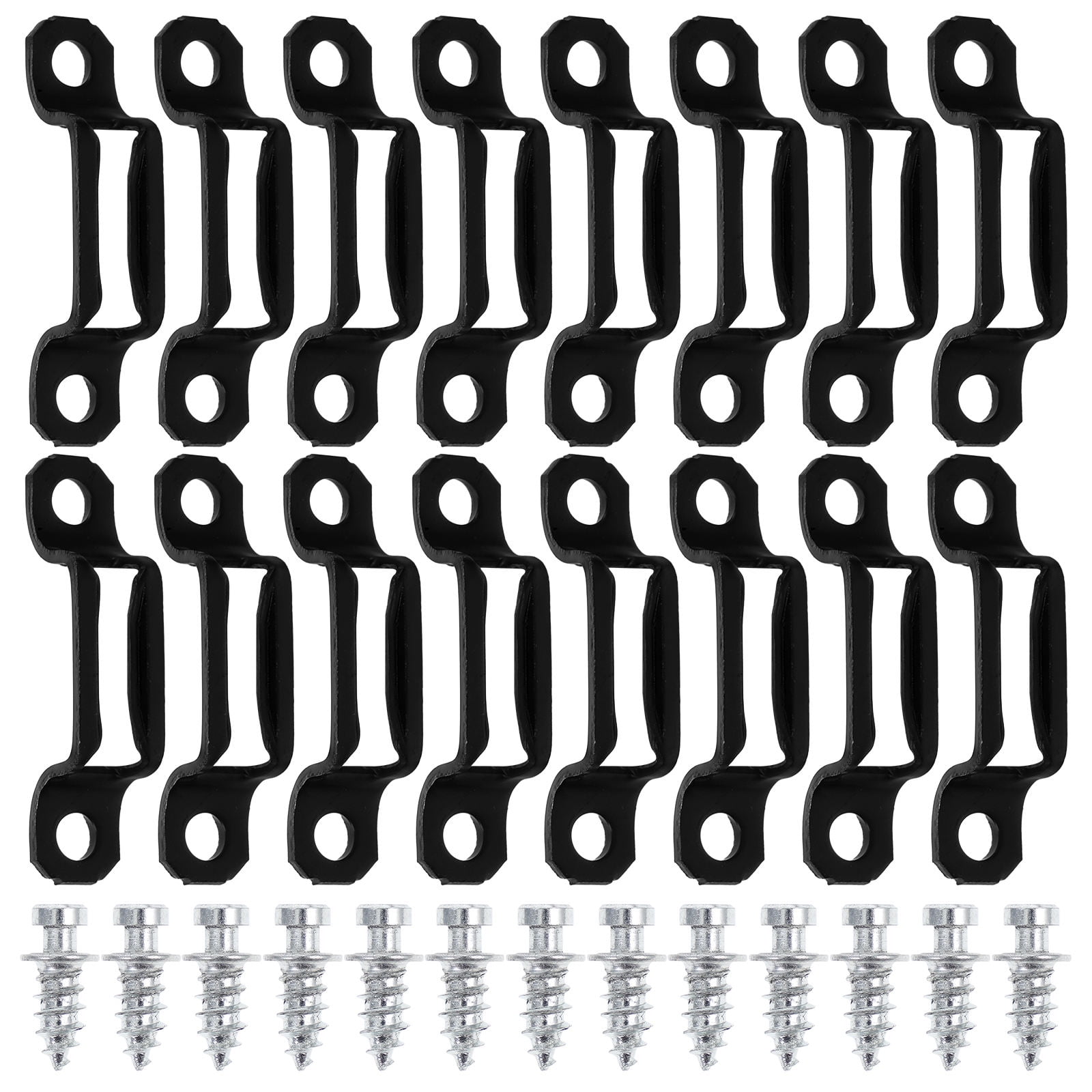 ROSENICE 1Set Sliding Lock Buckle Connectors Black Square Manganese ...