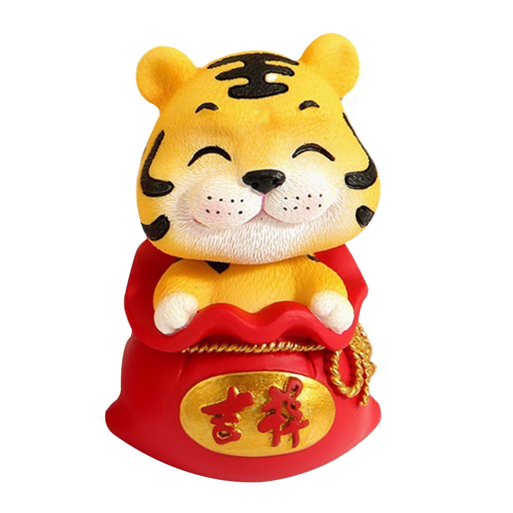 ROSENICE 1pc Adorable Tiger Figurine Realistic Resin Craft Adornment ...