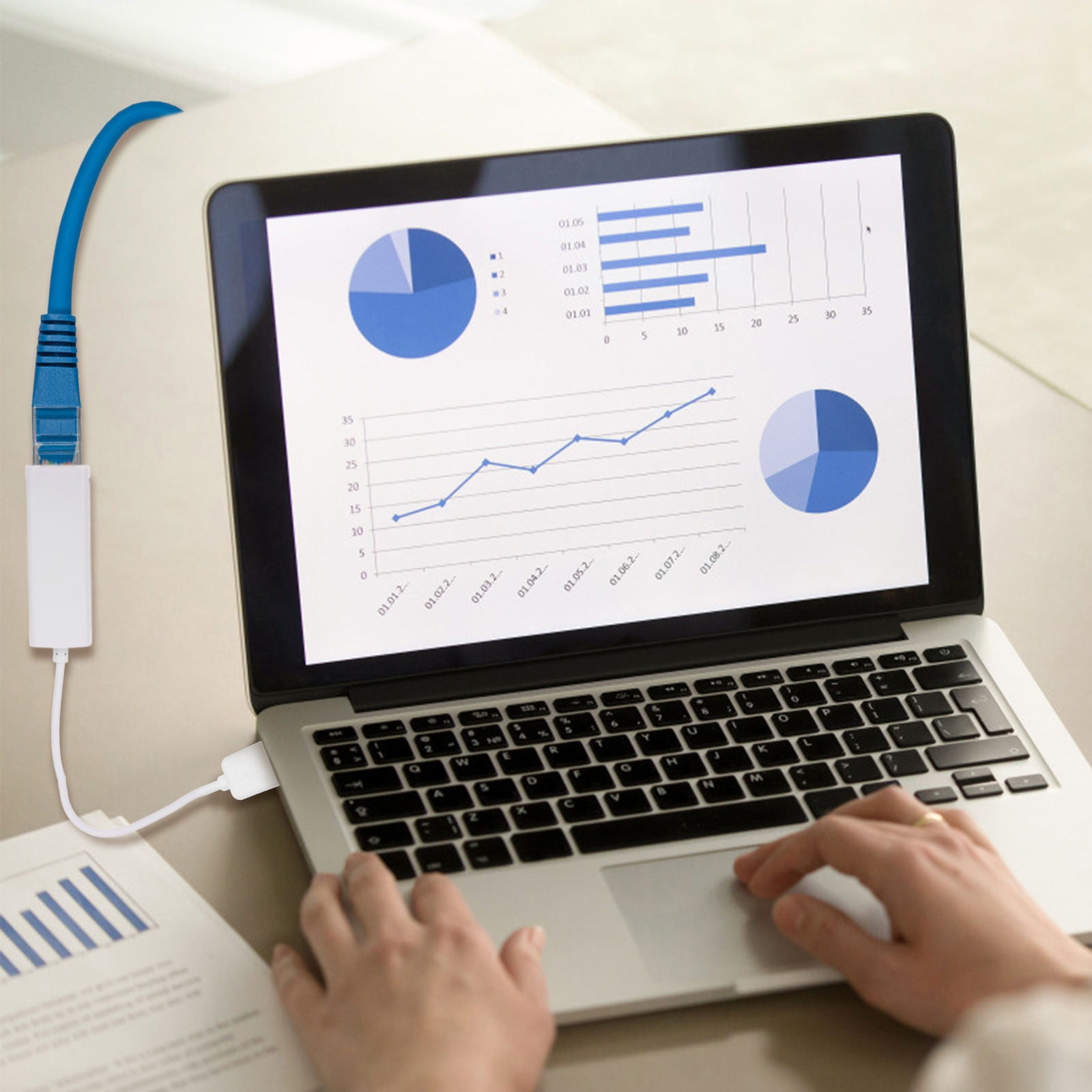 ROSENICE 1pc LAN Internet Network Adapter USB Ethernet Network Adapter ...