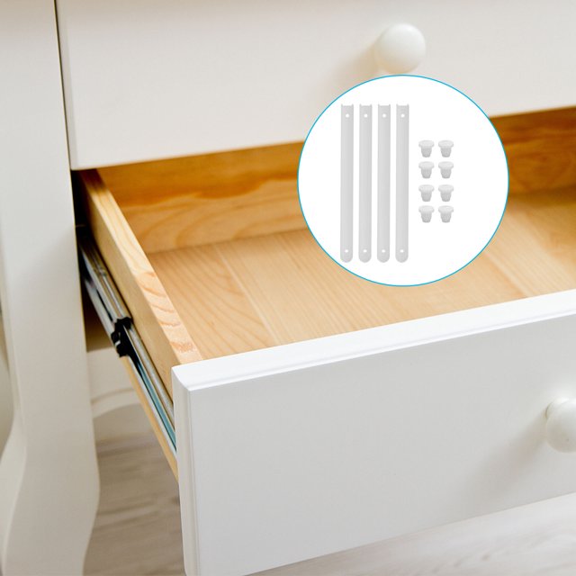 ROSENICE 2 Sets Simple Drawer Guides Tracks Drawer Slide Tracks Drawer ...