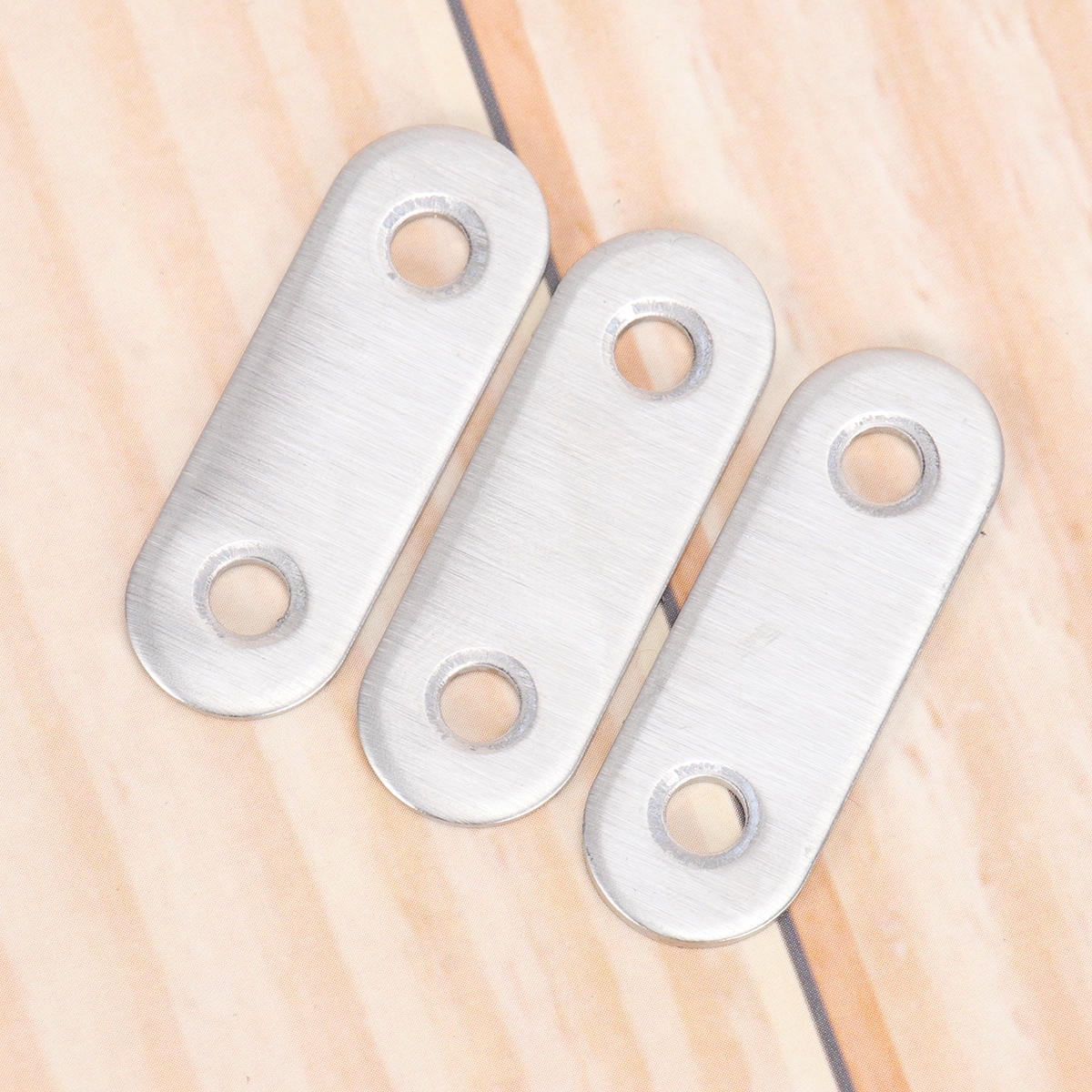 ROSENICE 20 PCS Flat Plate Straight Brackets Stainless Steel Corner ...